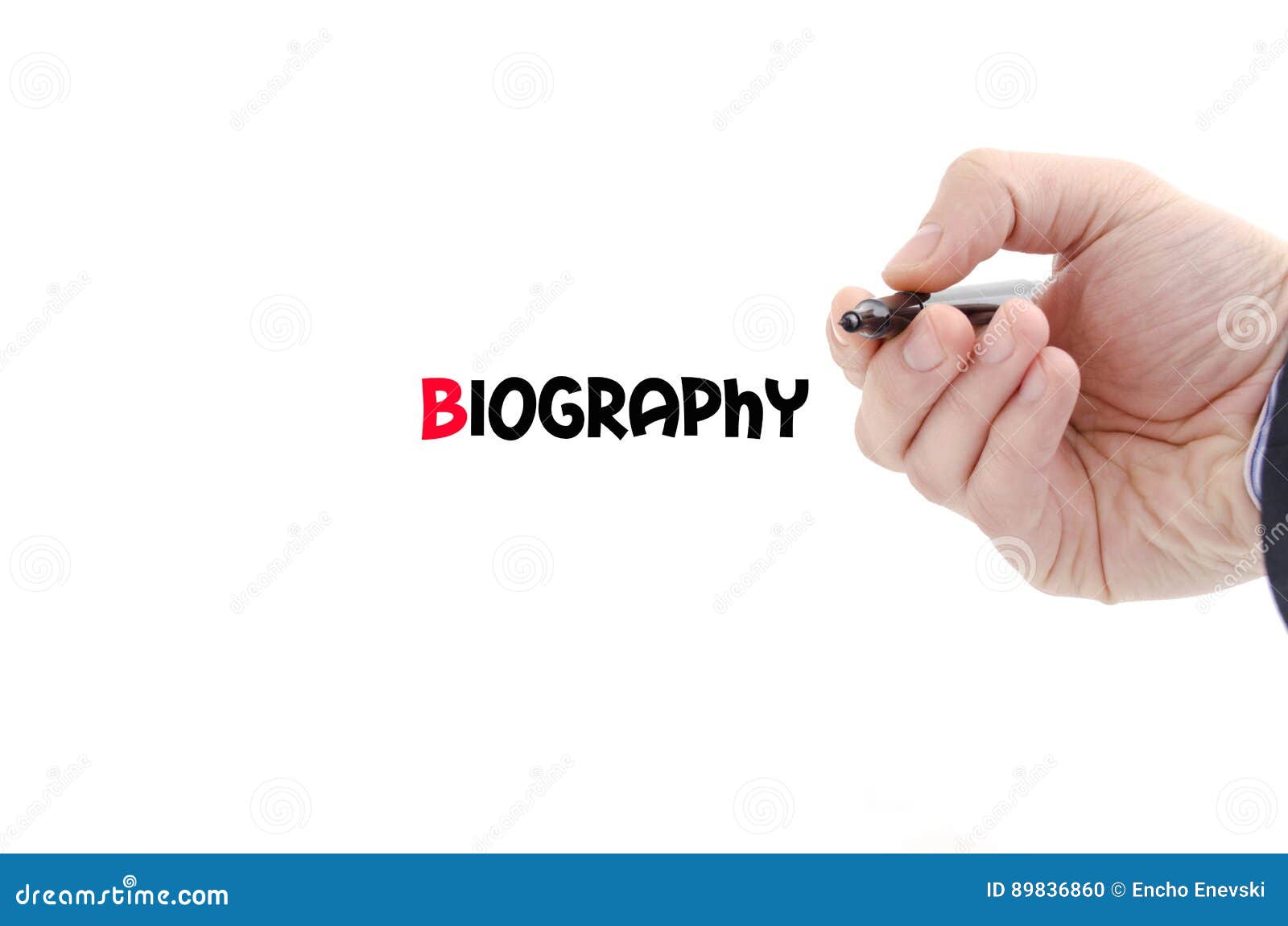 Biography text concept stock photo. Image of private - 89836860