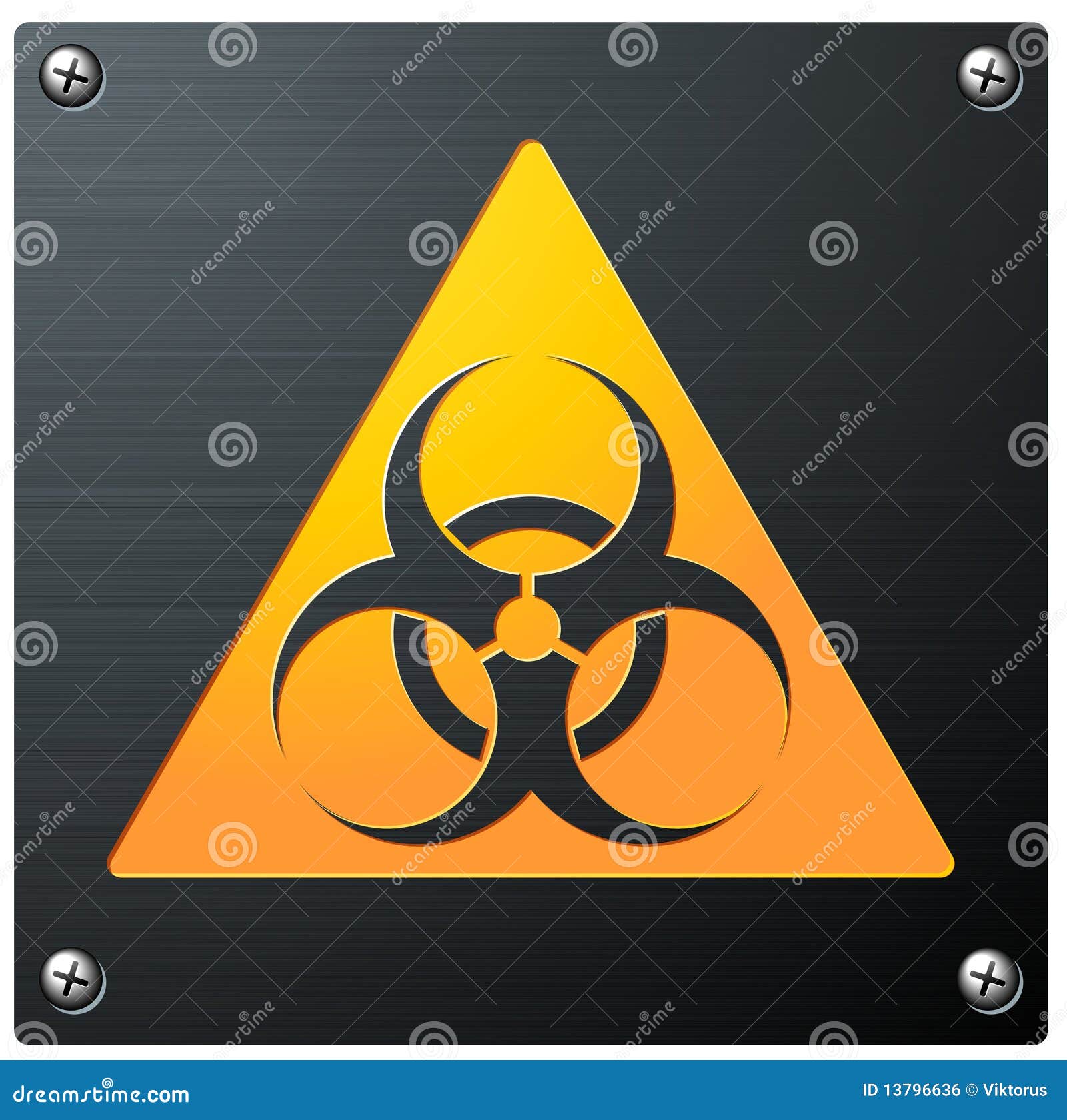 Biohazard stock illustration. Illustration of orange - 13796636