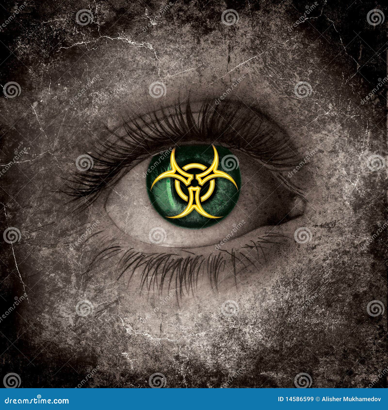 Biohazard stock image. Image of eyebrow, eyelash, human - 14586599