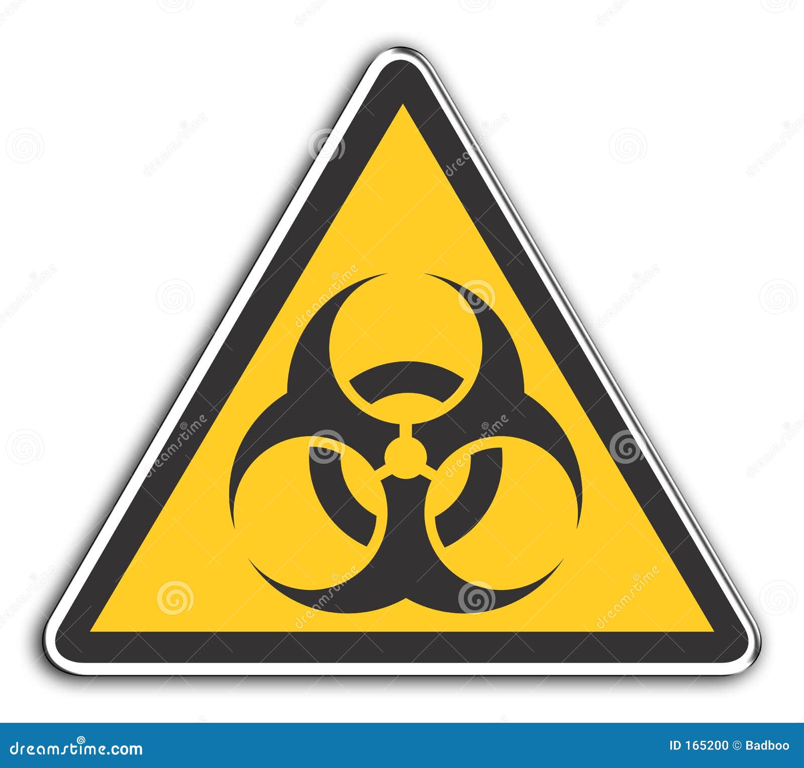 Biohazard stock illustration. Illustration of lethal, dropshadow - 165200