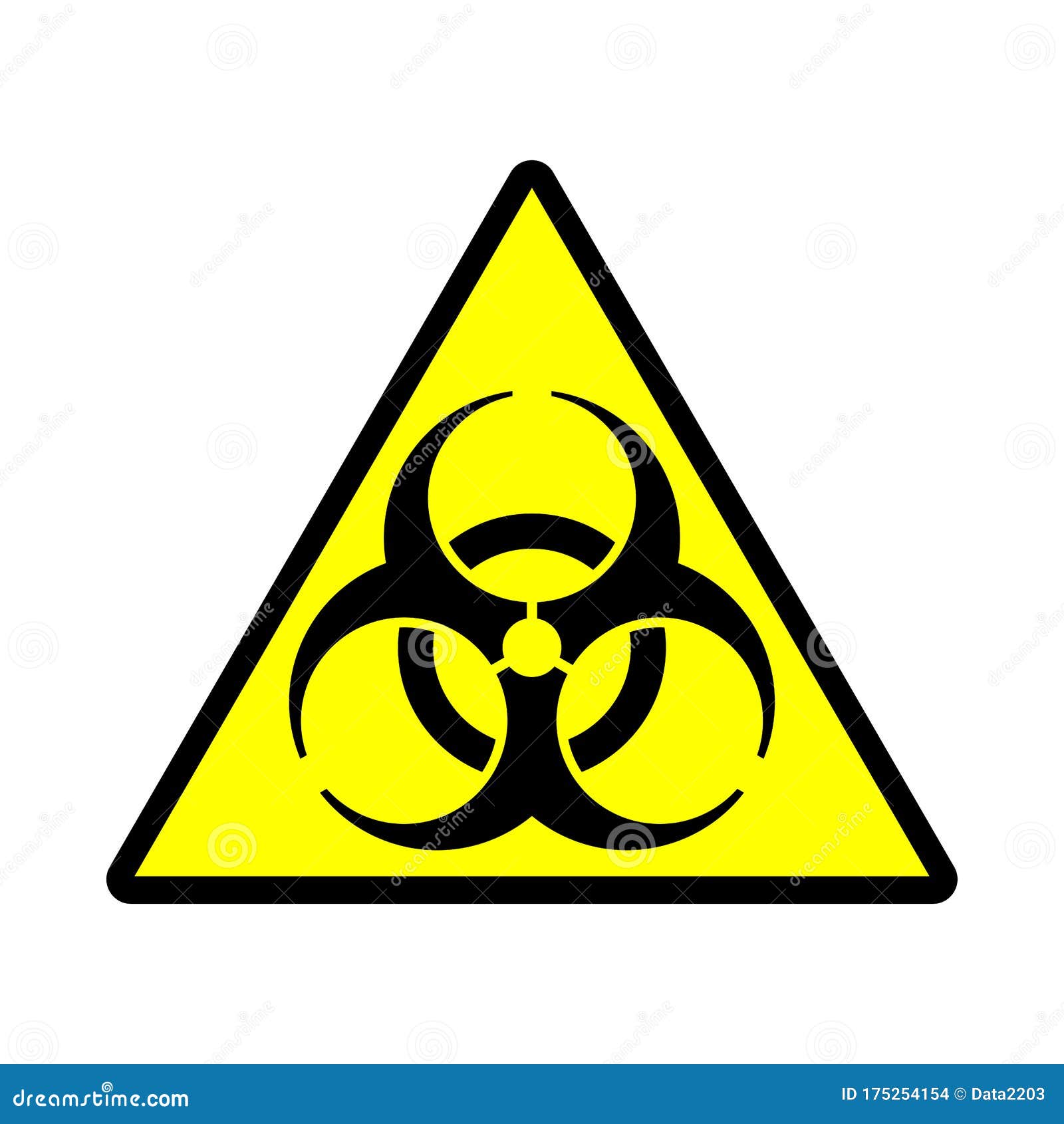 Biohazard Caution Waste Sign. Biologic Infectious Symbol Alert Caution ...
