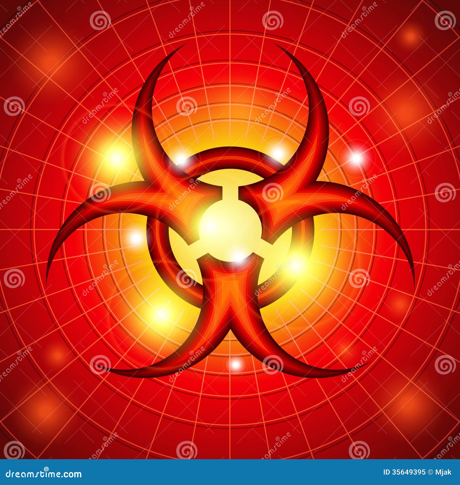 Biohazard Background, Striped Warning Tape Cartoon Vector ...