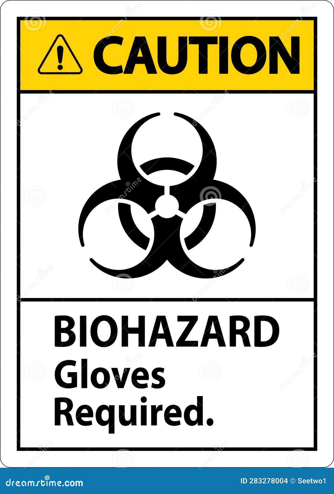 Caution Label Concealed Entrance Sign On White Background Vector ...