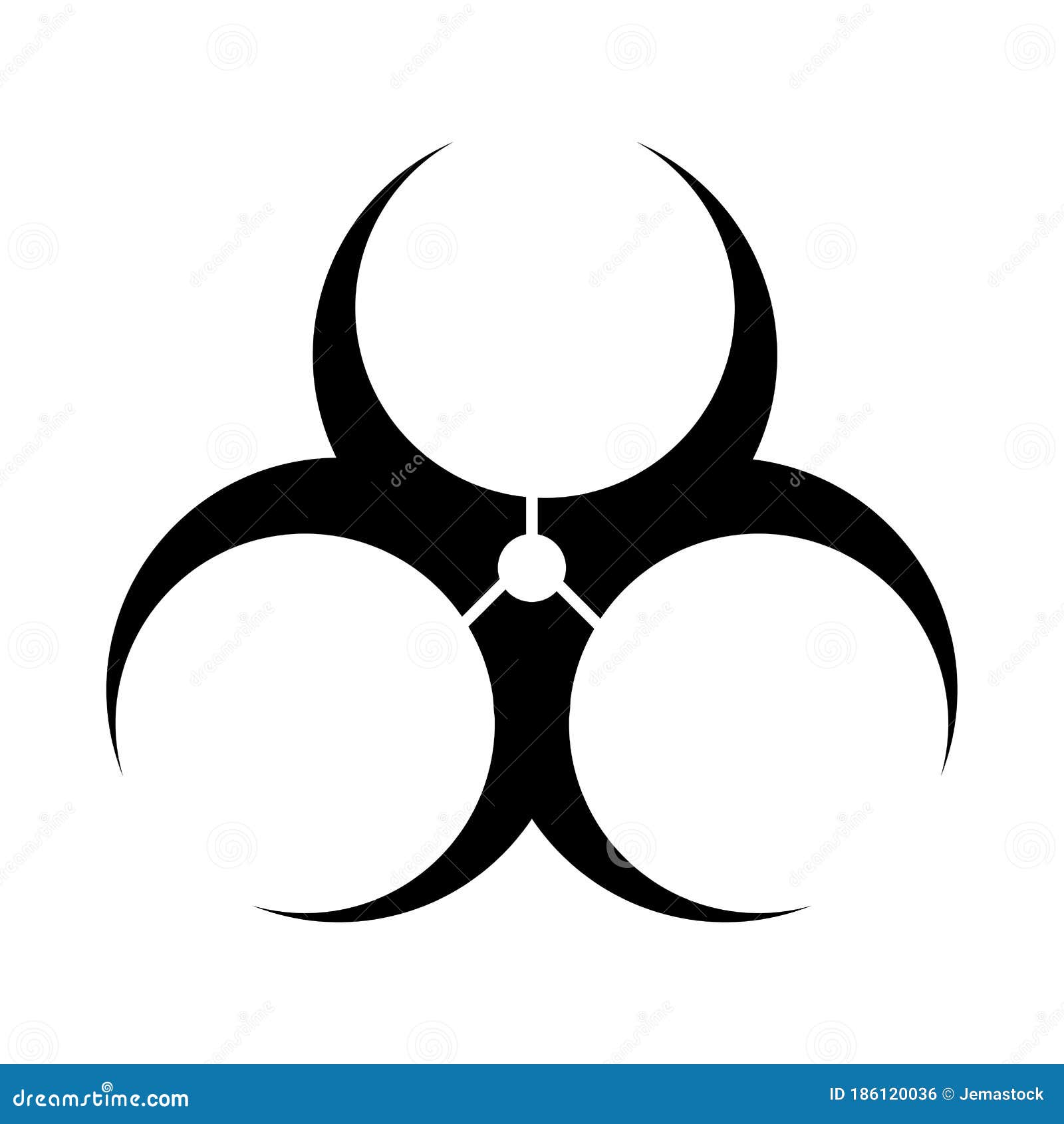 Biohazard Caution Waste Sign. Biologic Infectious Symbol Alert Caution ...