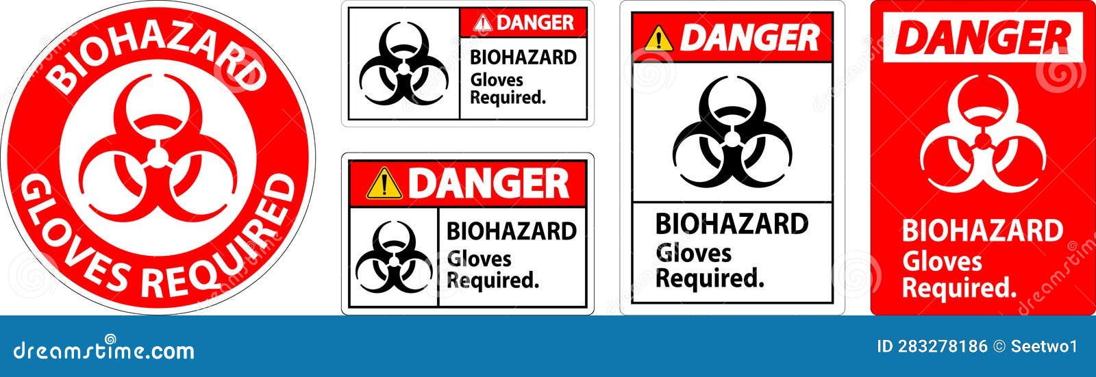Danger Label Concealed Entrance Sign On White Background Cartoon Vector ...