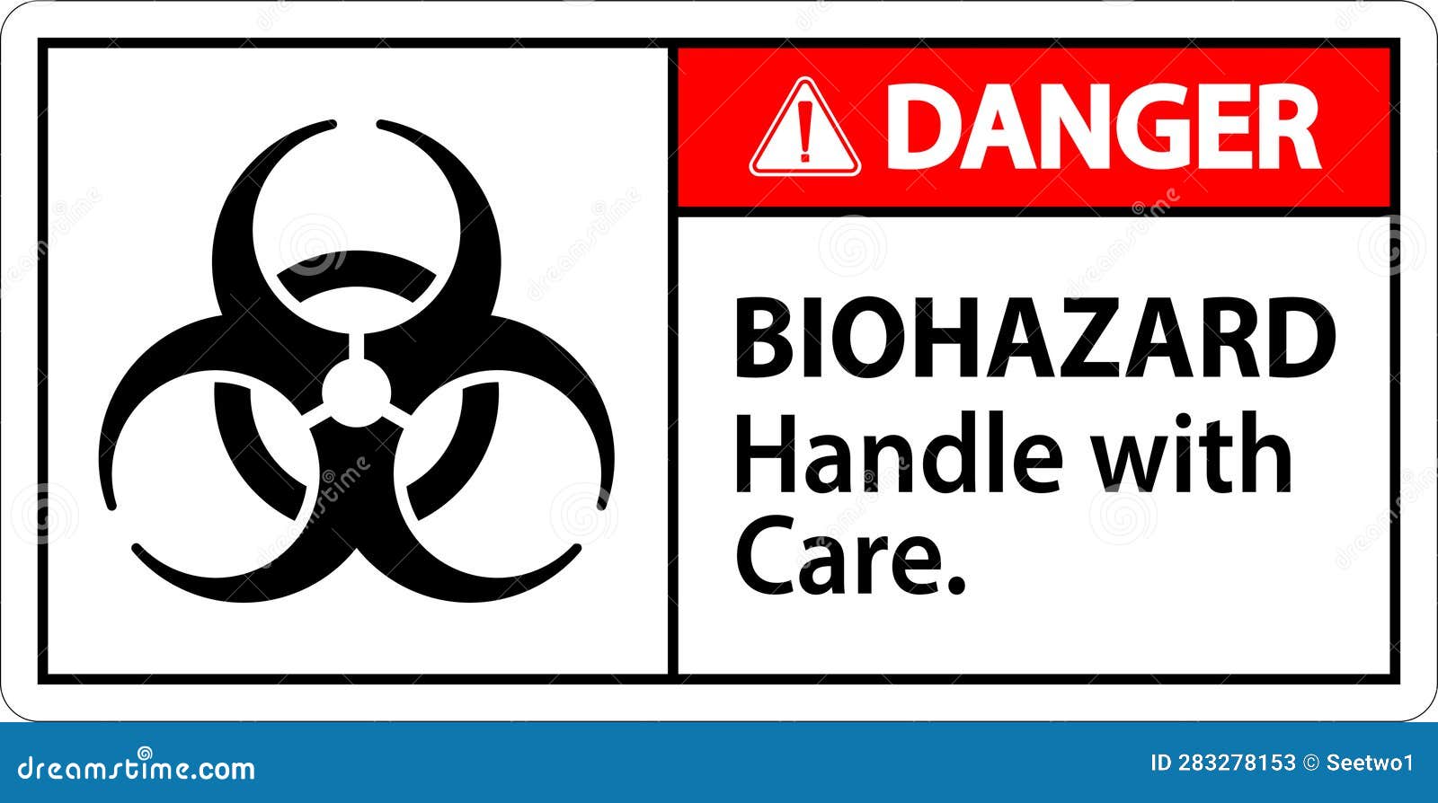 Danger Label Concealed Entrance Sign On White Background Cartoon Vector ...