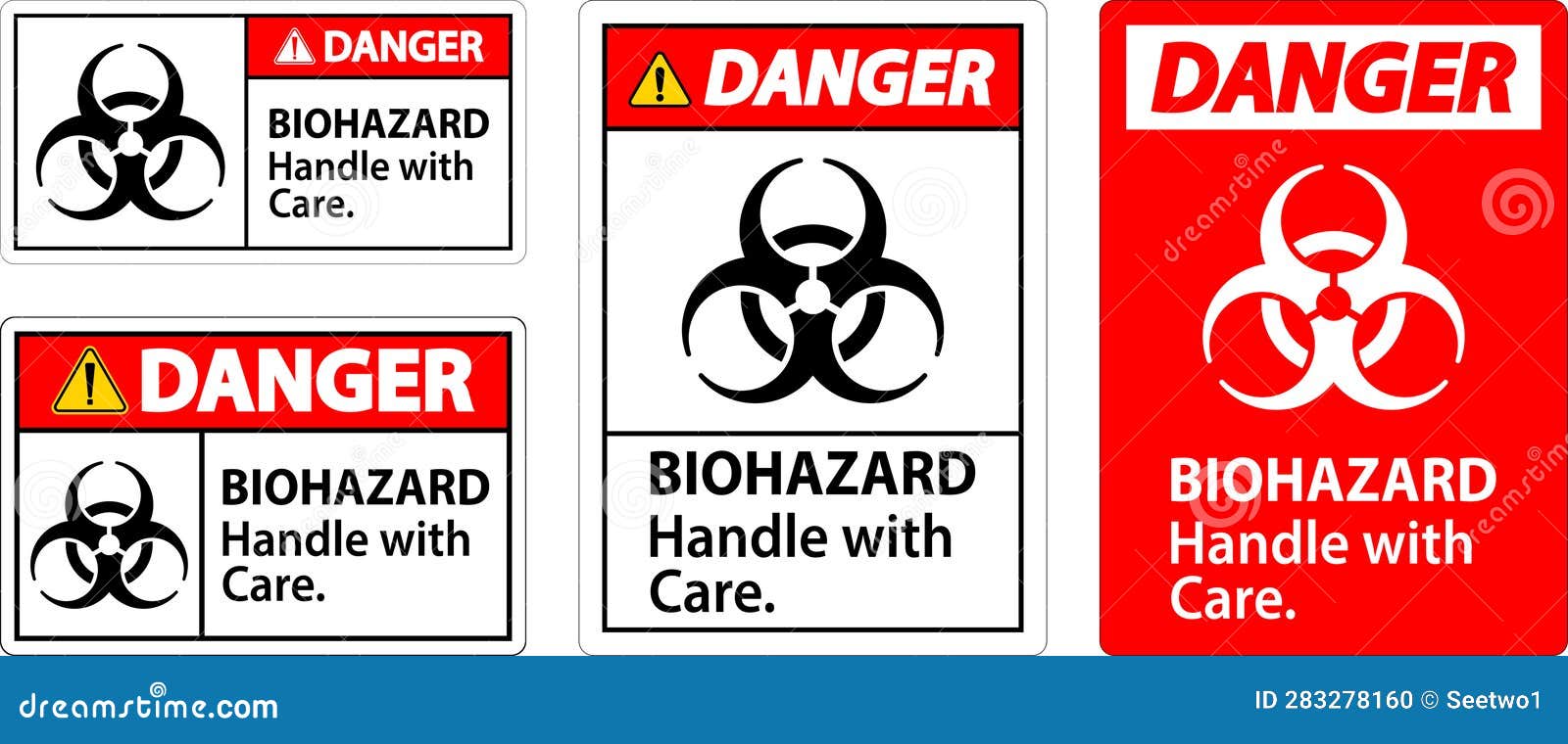 Danger Label Concealed Entrance Sign On White Background Cartoon Vector ...