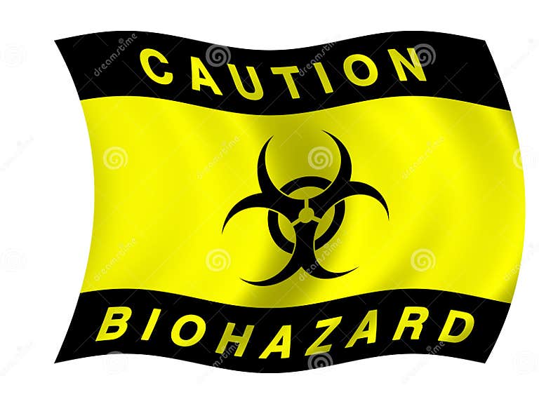 Biohazard flag stock illustration. Illustration of black - 2902453
