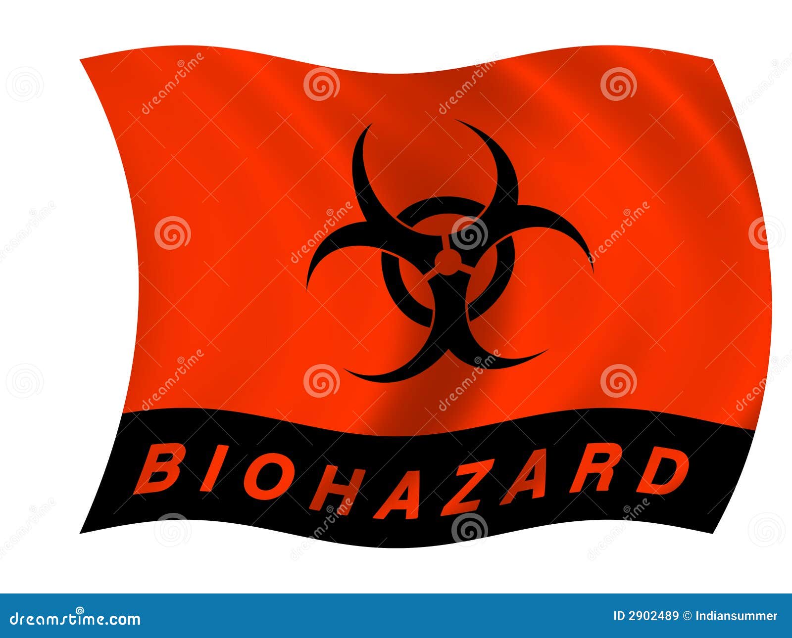 Biohazard flag stock illustration. Illustration of symbolic - 2902489