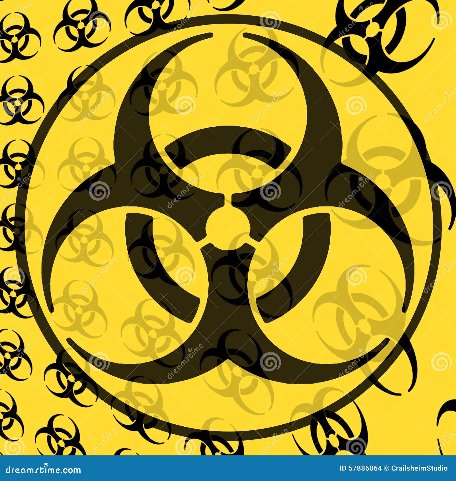 Biohazard stock illustration. Illustration of disposal - 57886064