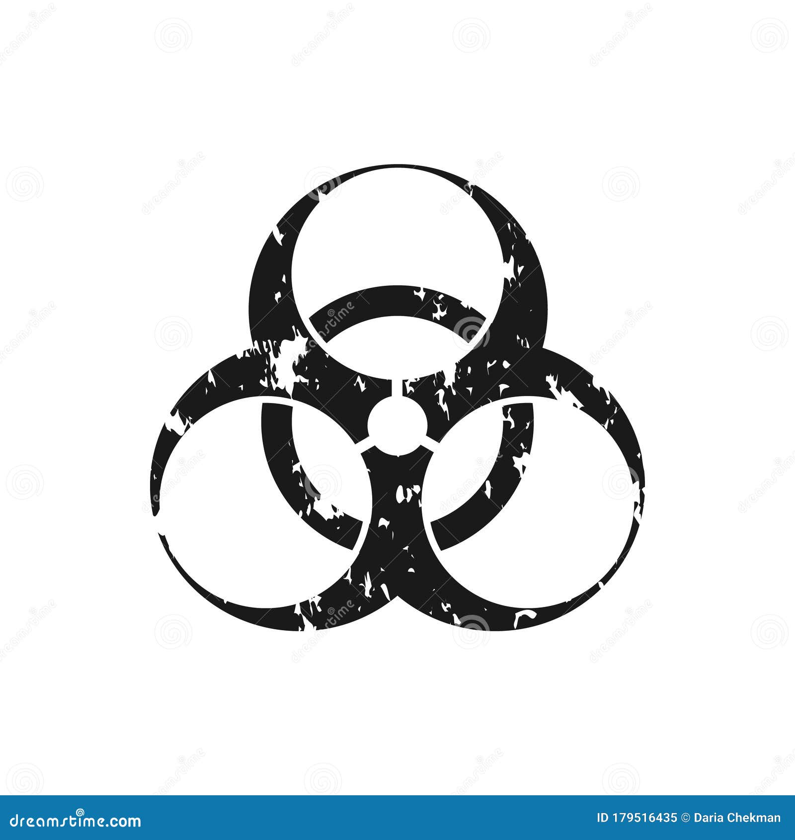 Biohazard Grunge Symbol for Your Design. EPS10 Vector Illustration on ...