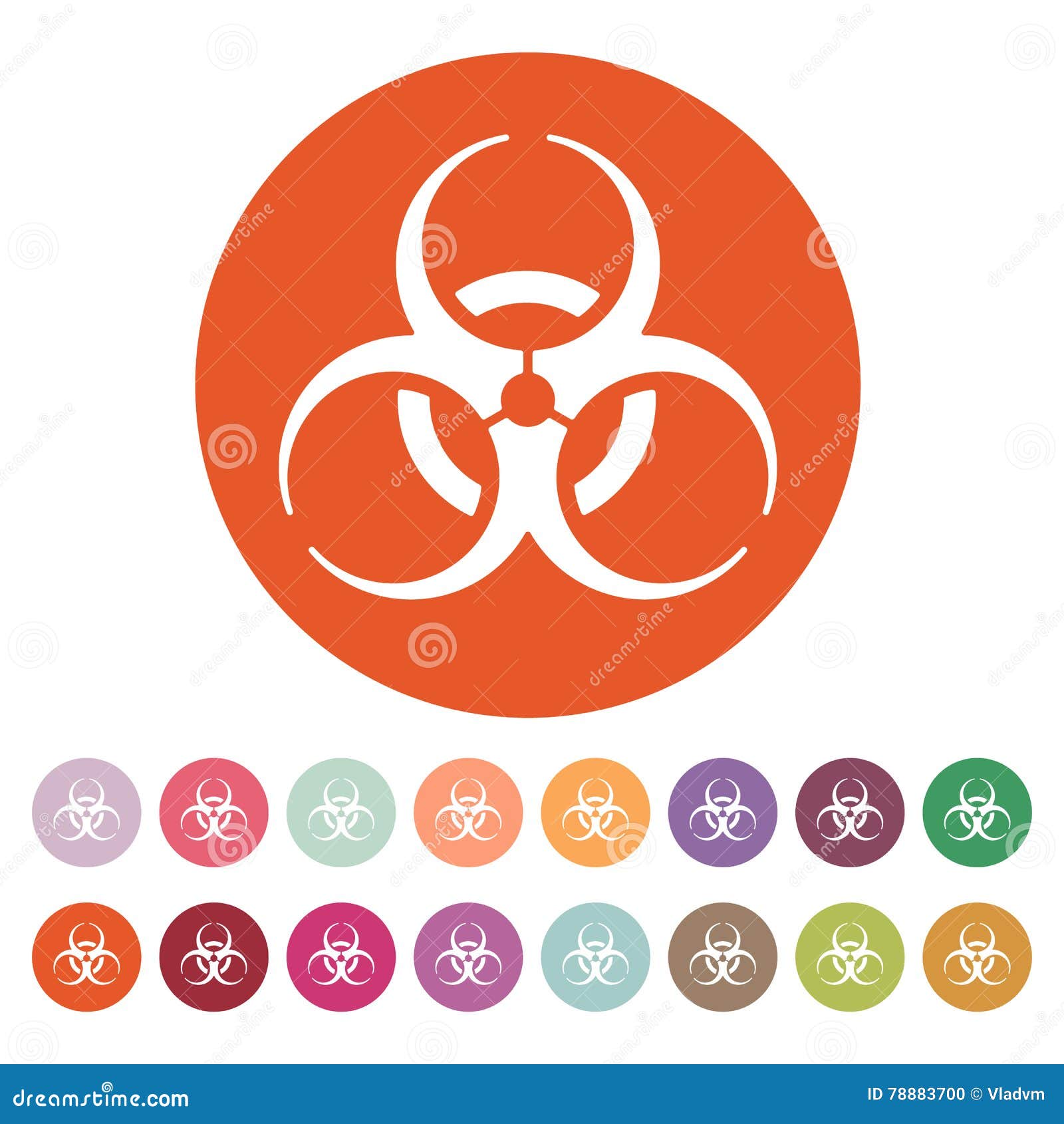 The Biohazard Icon. Biohazard Symbol Stock Vector - Illustration of ...