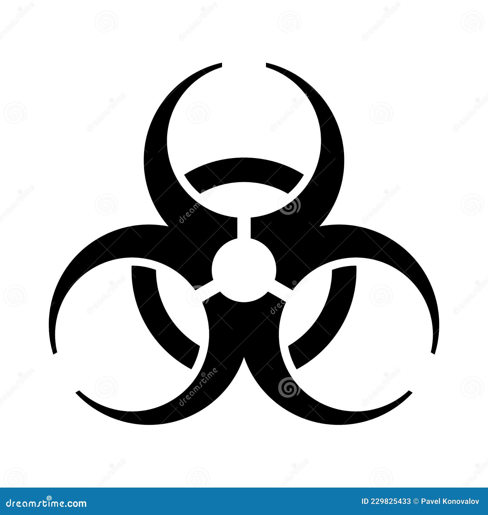Biohazard Icon. Danger And Biohazard Caution Sign. Stay Away From The ...