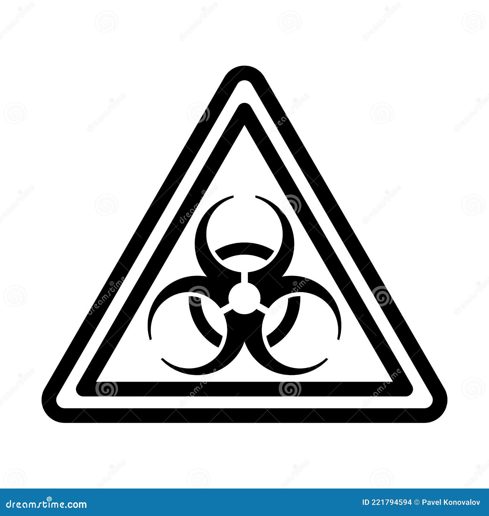 Biohazard Icon stock vector. Illustration of safety - 221794594