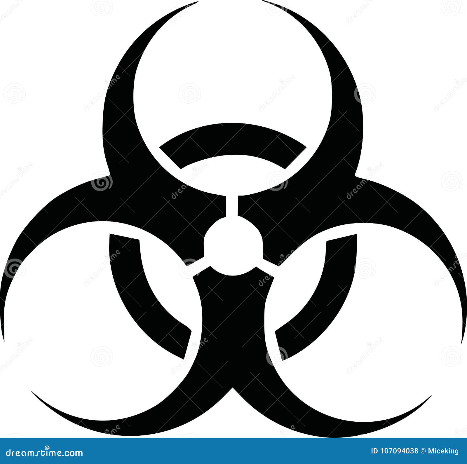 Biohazard icon symbol stock vector. Illustration of logo - 107094038