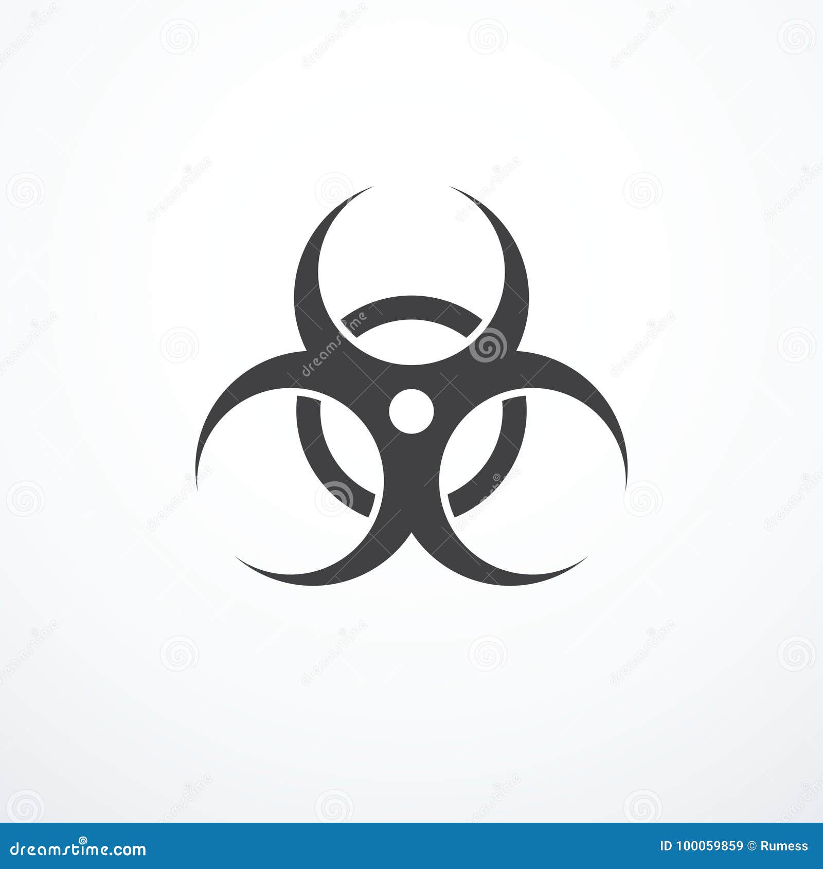 Vector biohazard icon stock vector. Illustration of germ - 100059859