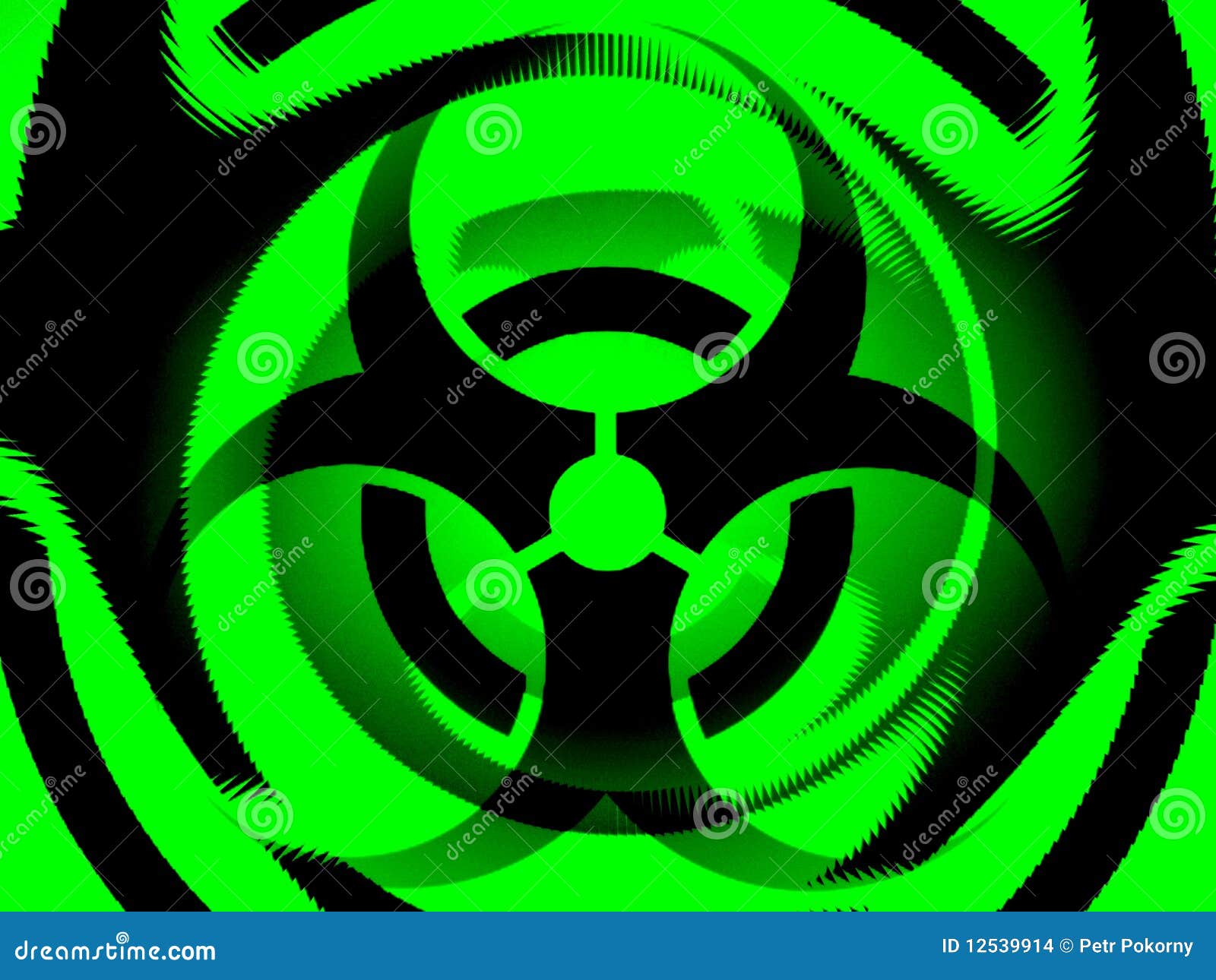 Biohazard illustration stock illustration. Illustration of cool - 12539914