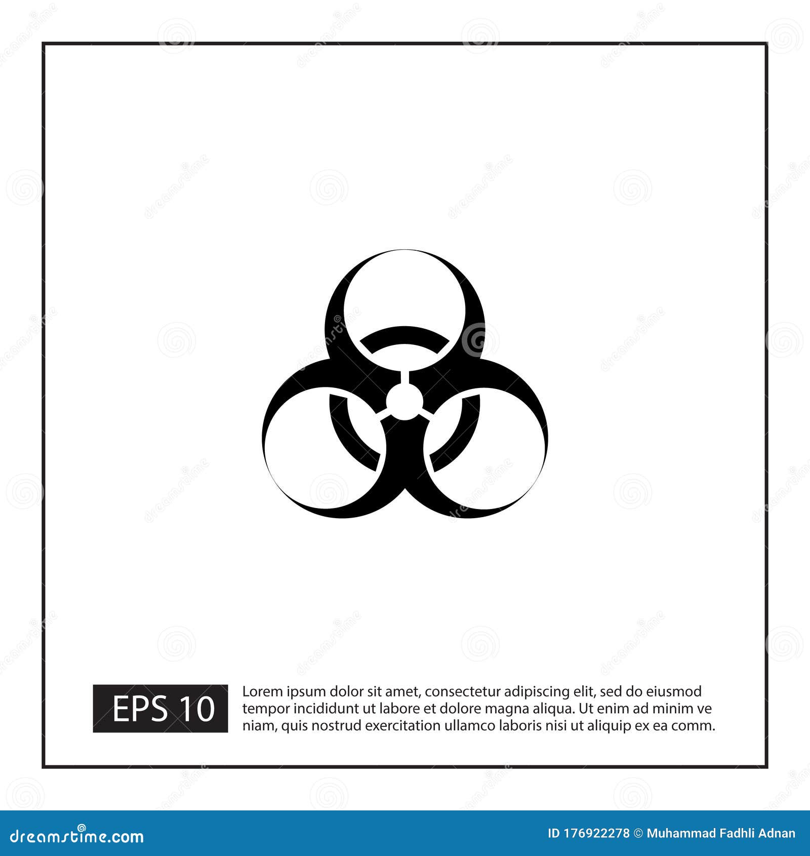 Biohazard Logo Vector, Isolated Stock Vector - Illustration of hazard ...