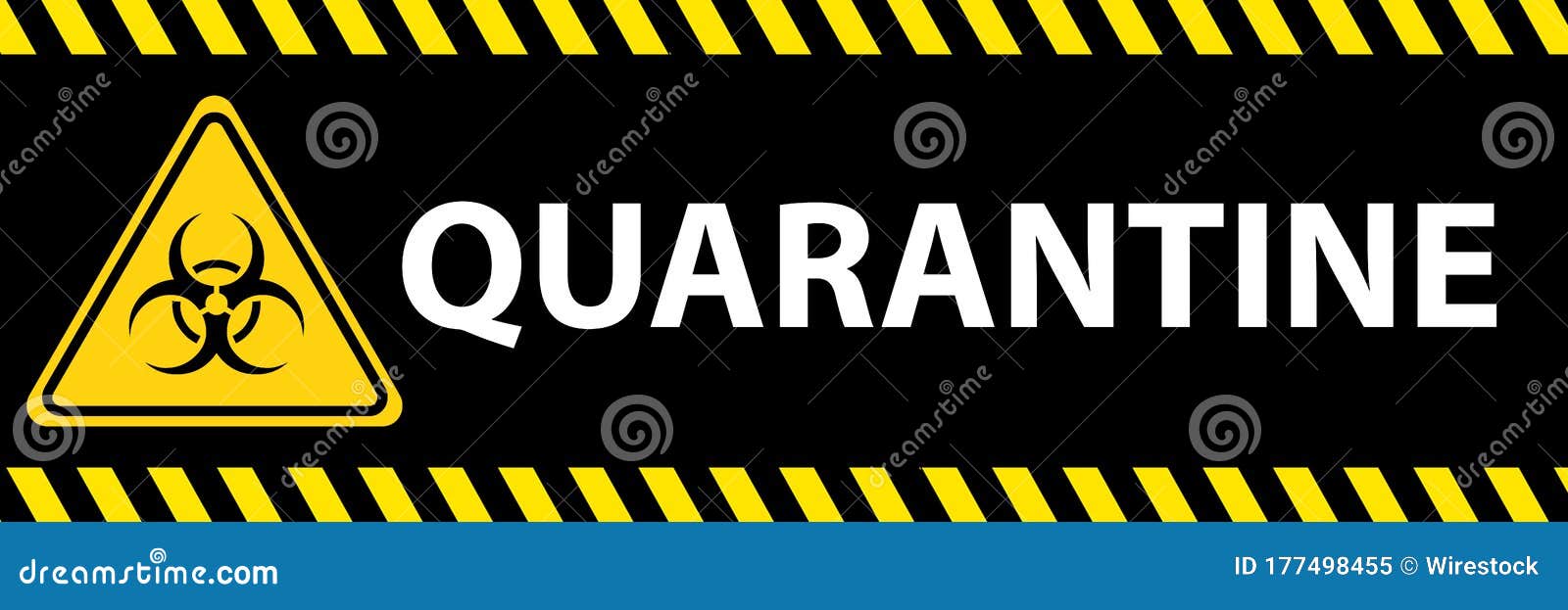 Biohazard Quarantine Symbol for COVID-19 Stock Illustration ...