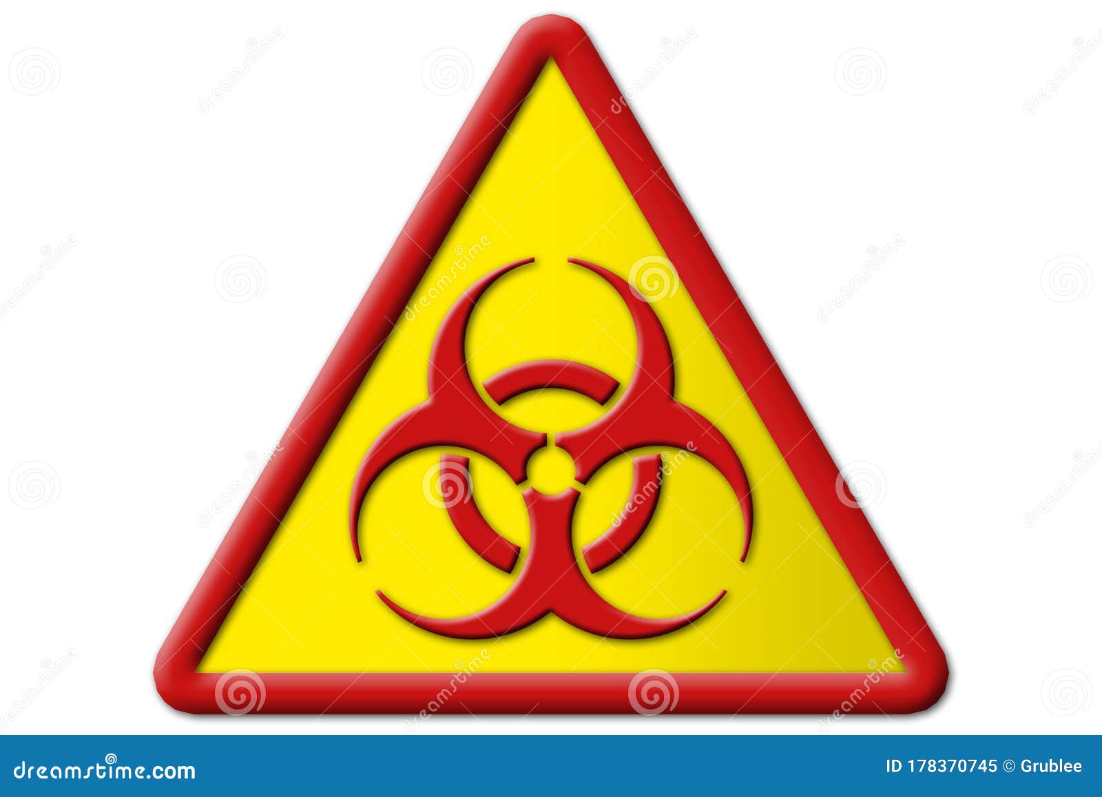 Biohazard road sign stock illustration. Illustration of abstract ...
