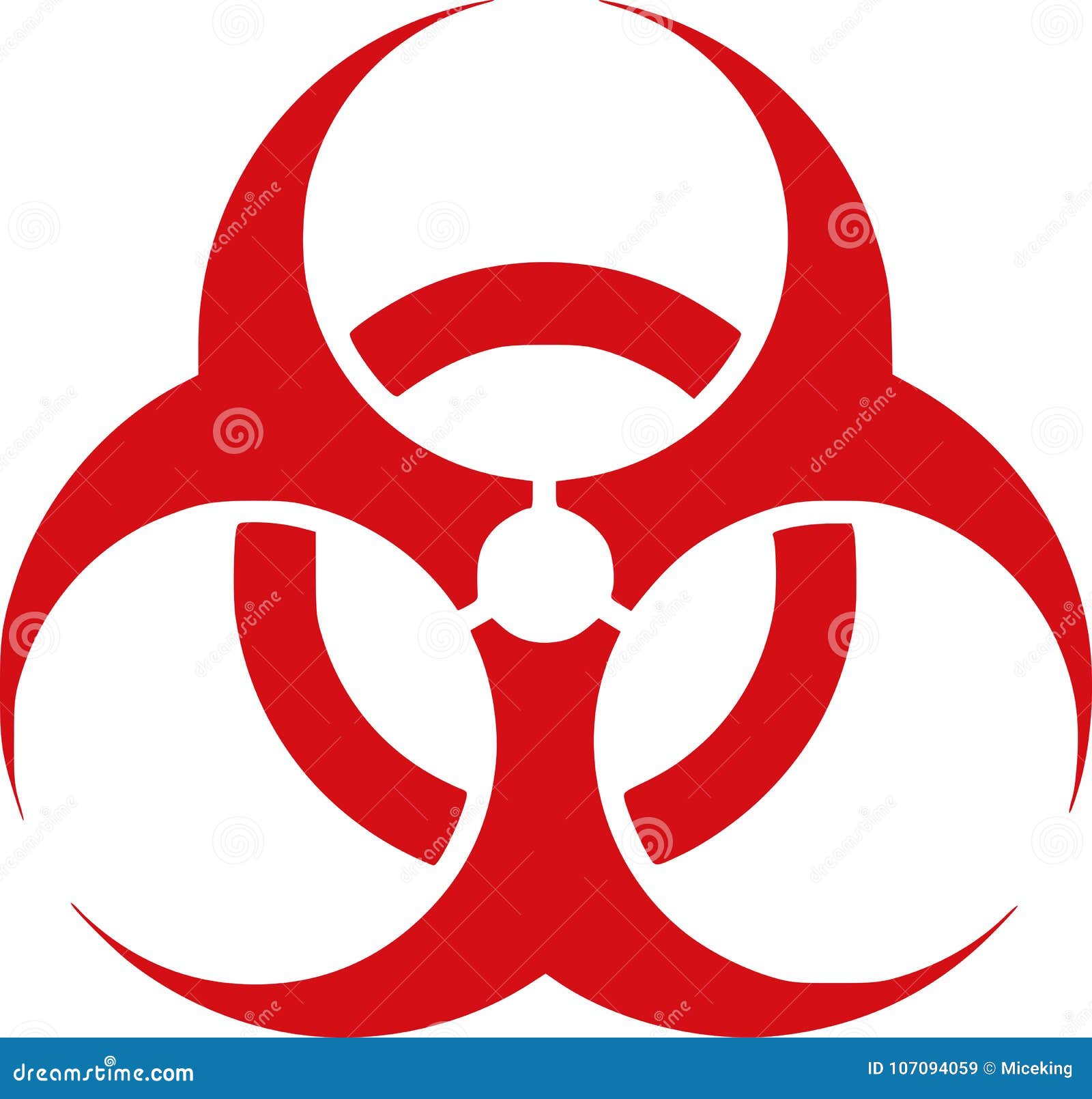 Biohazard rojo - peligro ilustración del vector. Ilustración de riesgo ...
