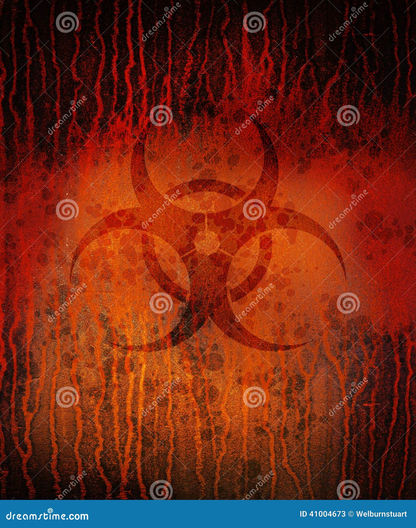 Biohazard rusty square stock illustration. Illustration of hand - 41004673
