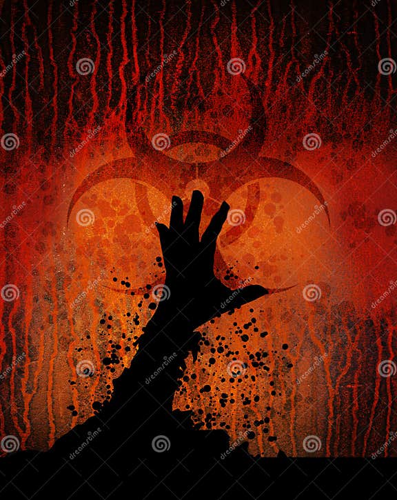Biohazard rusty vert 2 stock illustration. Illustration of rusty - 41004671