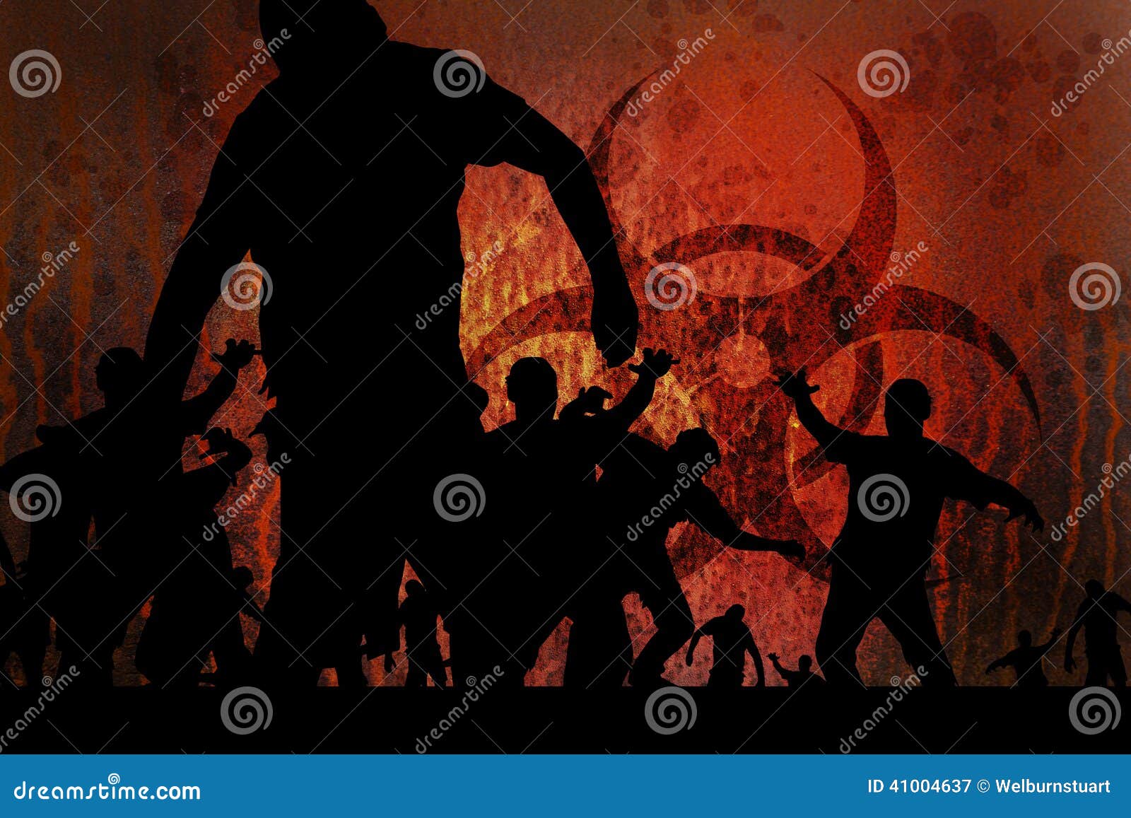 Biohazard rusty 5 stock illustration. Illustration of front - 41004637