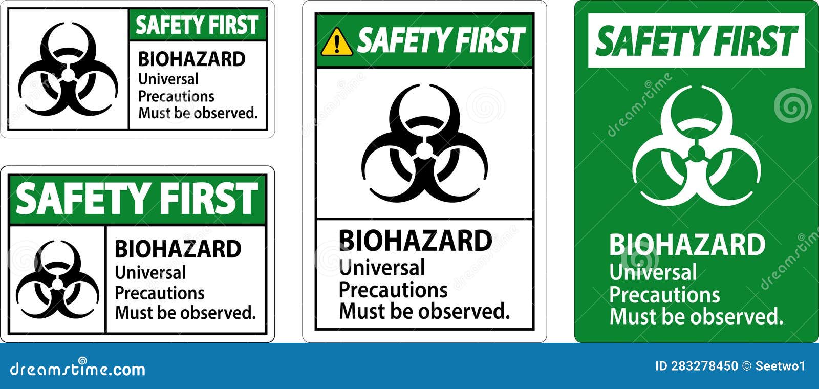 Biohazard Safety First Label Biohazard Universal Precautions Must Be ...
