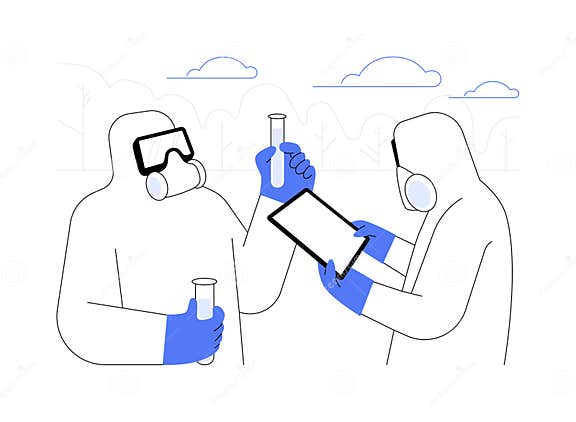 Biohazard Sampling Abstract Concept Vector Illustration. Stock ...