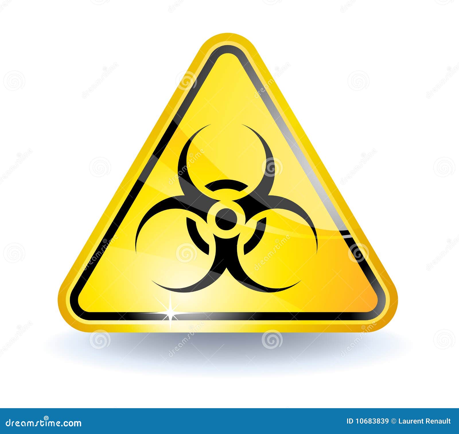 Biohazard Sign On A Background Of Infected Green Fog. Dangerous Haze ...