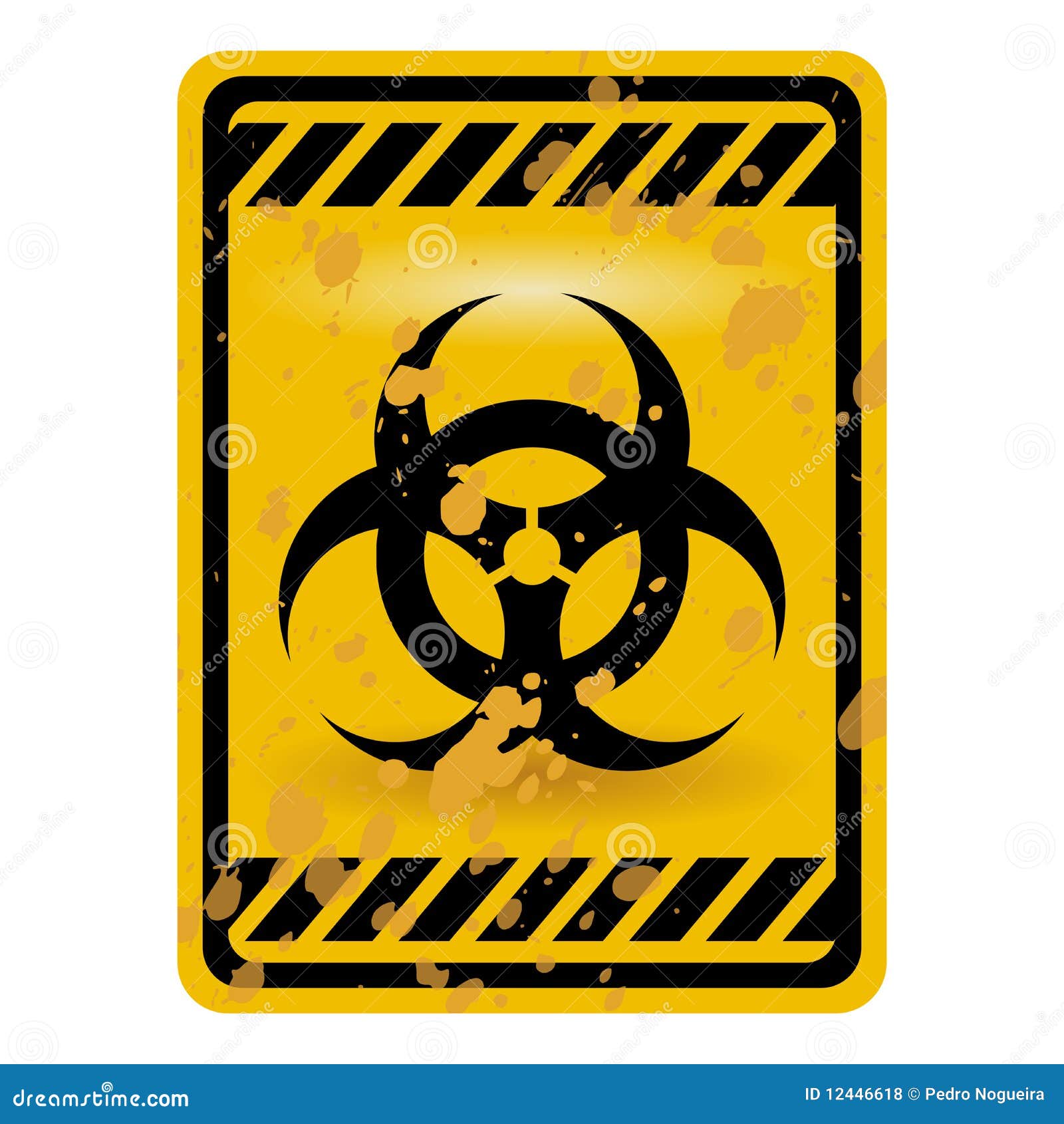 Biohazard sign stock vector. Illustration of hazard, isolation - 12446618