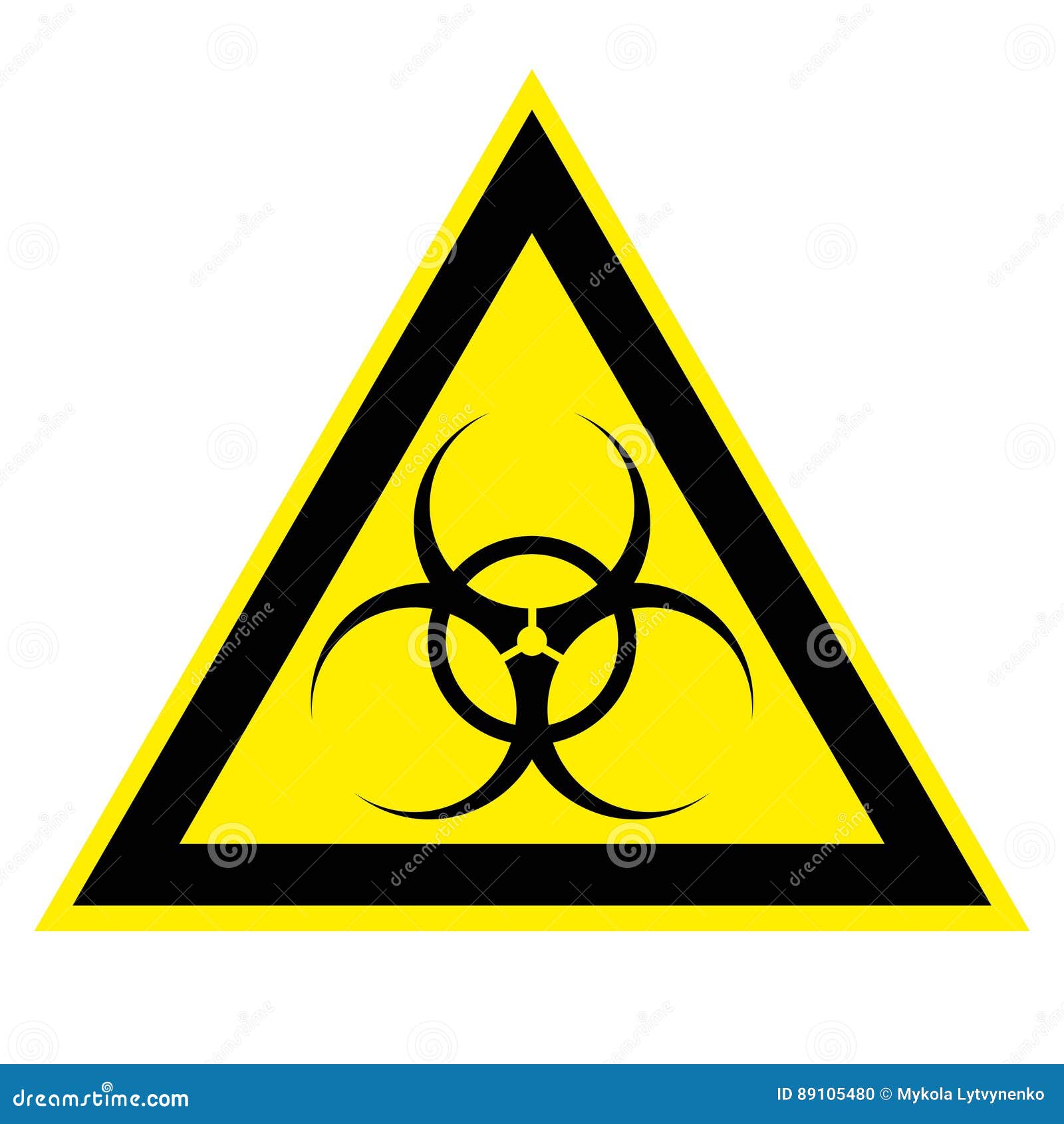 Biohazard Sign Biological Activity Stock Vector - Illustration of icon ...