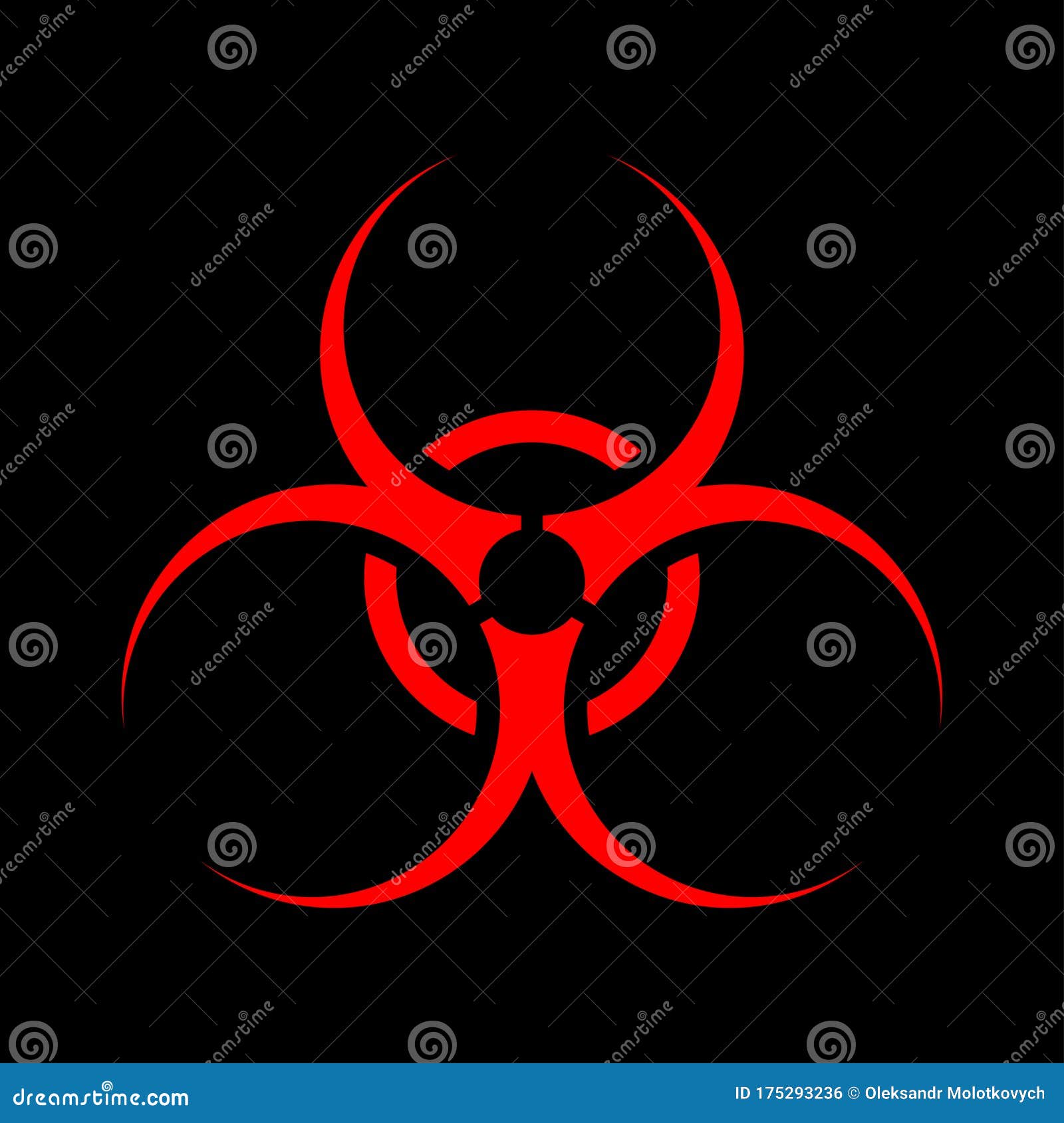 Biohazard Sign. Biological Danger Icon. Vector. Stock Vector ...