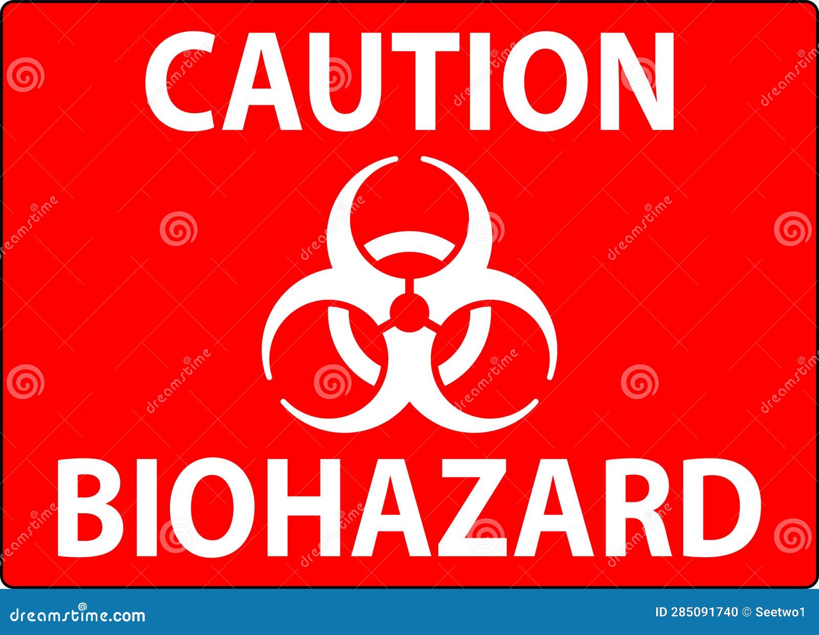 Biohazard Sign, Caution Biohazard Sign Stock Vector - Illustration of ...
