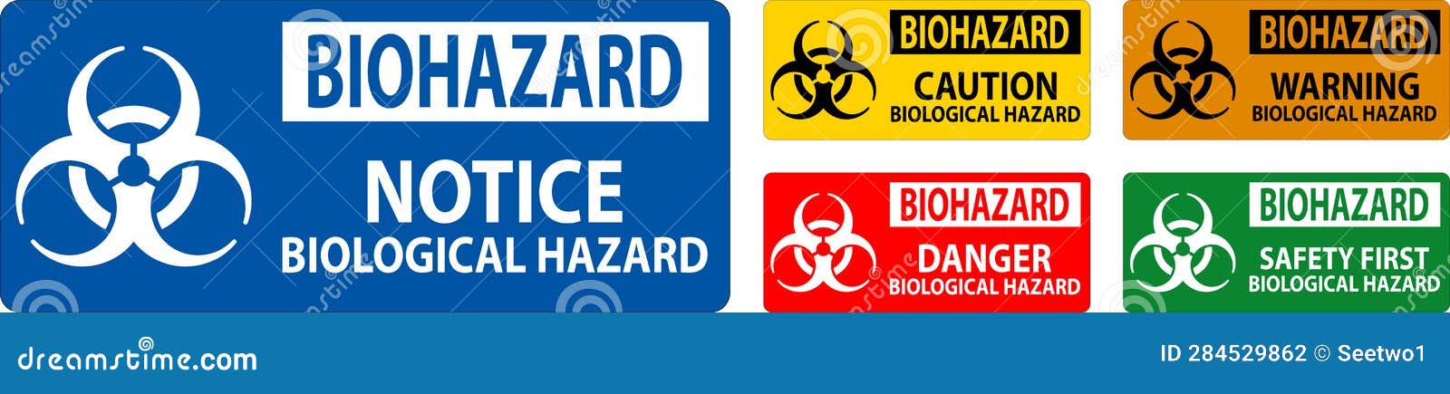 Biohazard Sign Biohazard Caution Biological Hazard Stock Vector ...