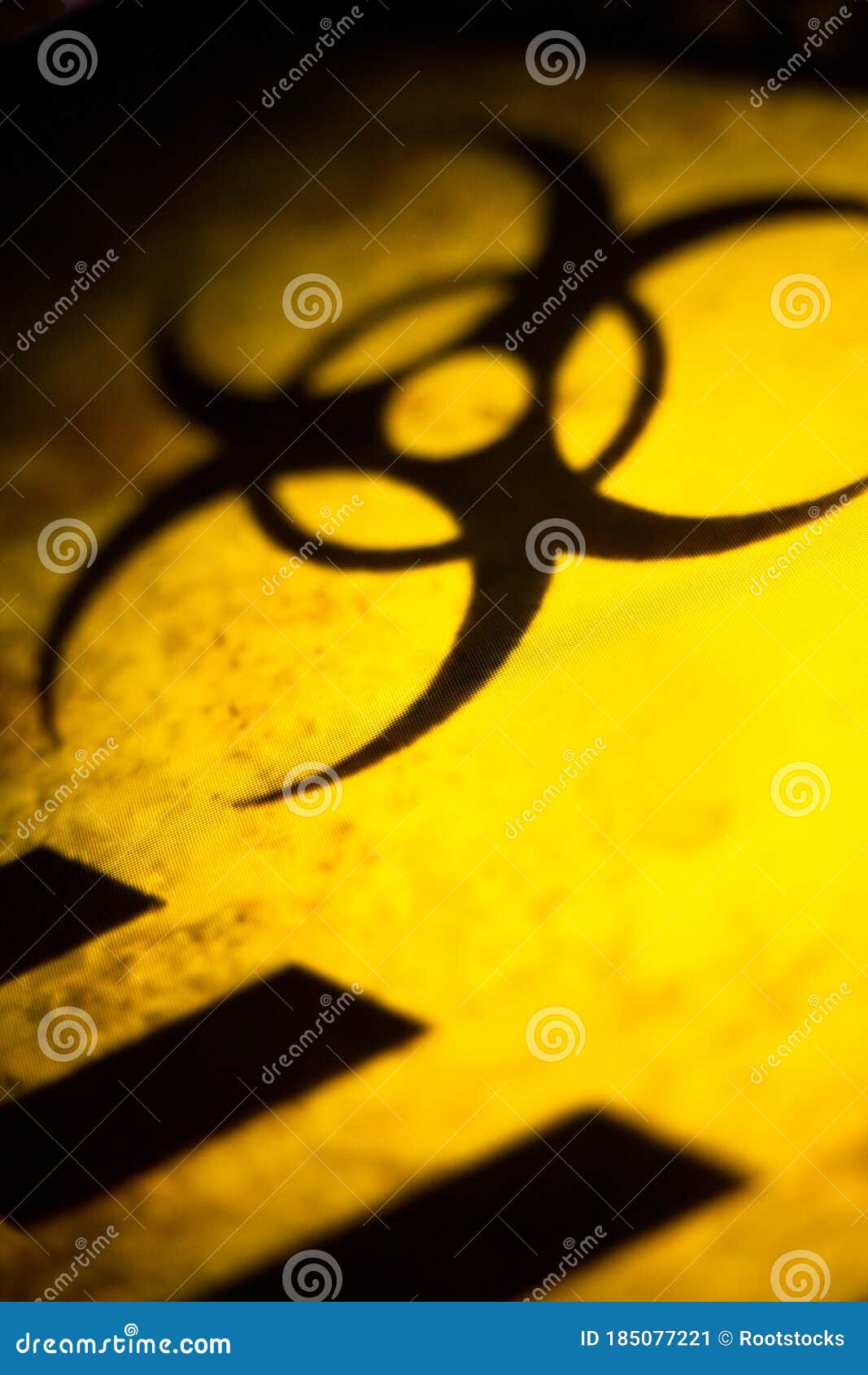 Biohazard Sign on the Digital Screen Stock Image - Image of computer ...