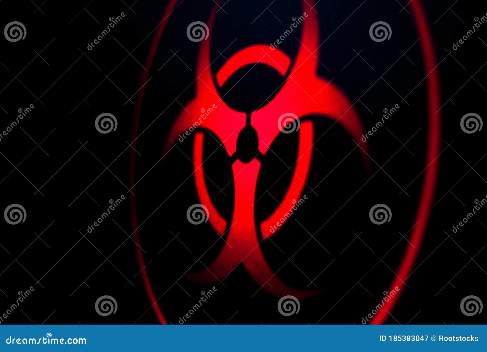 Biohazard Sign on the Digital Screen Stock Image - Image of label ...