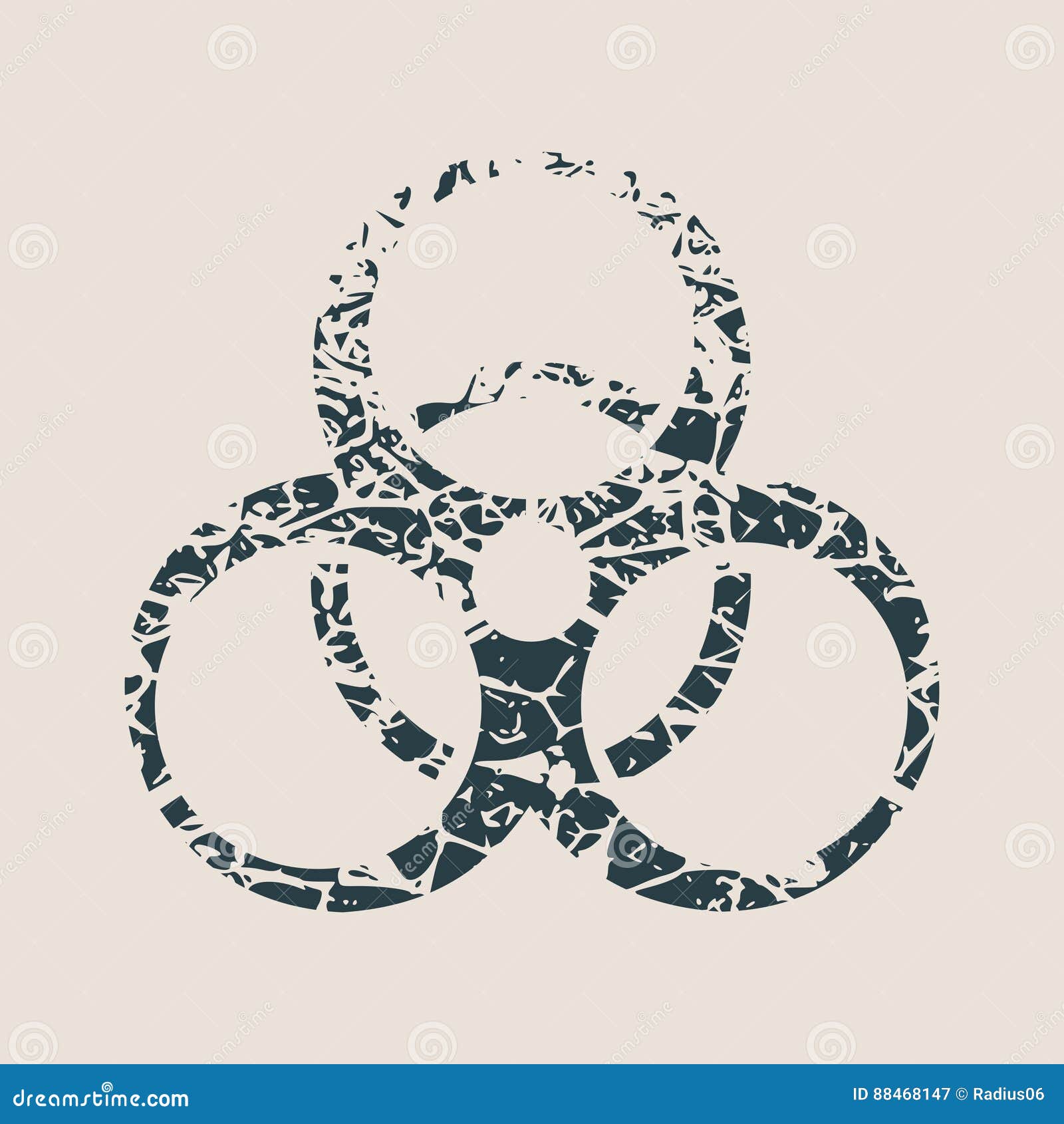 Biohazard Sign. stock vector. Illustration of alert, epidemic - 88468147