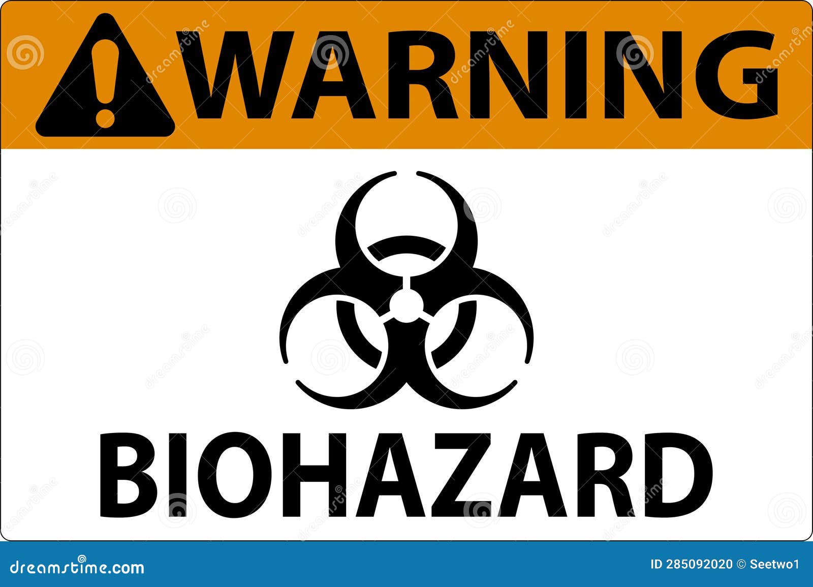 Biohazard Sign, Warning Biohazard Sign Stock Vector - Illustration of ...