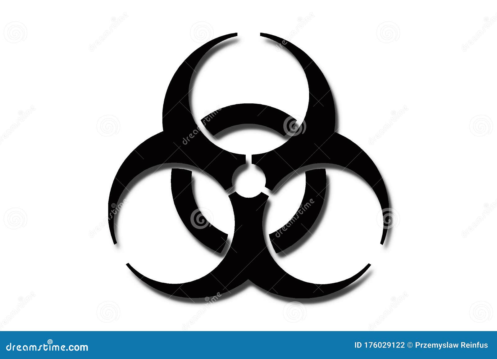 Biohazard Sign on the White Background Stock Illustration ...