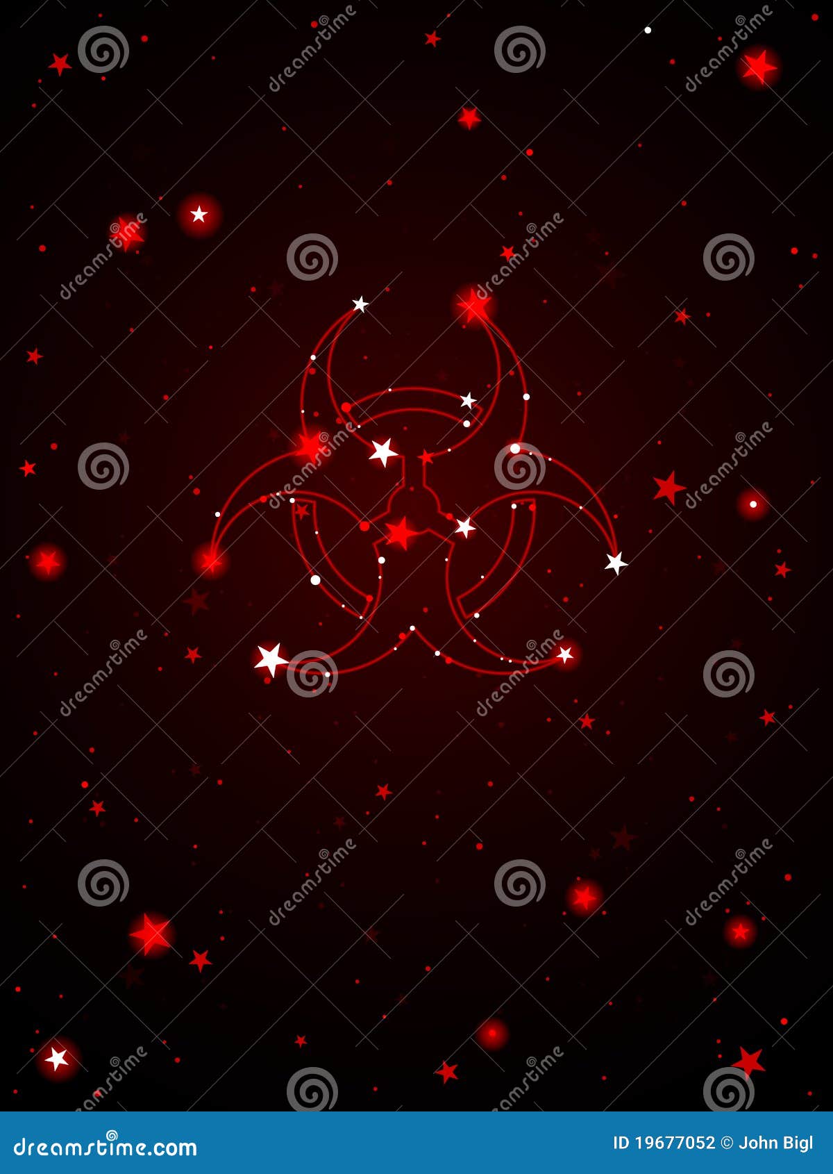 Biohazard from space stock vector. Illustration of symbol - 19677052