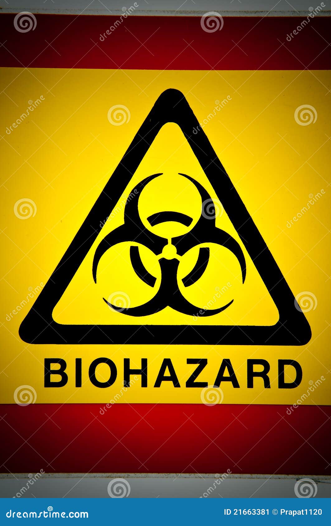 Eye With Biohazard Symbol Stock Image | CartoonDealer.com #32828023