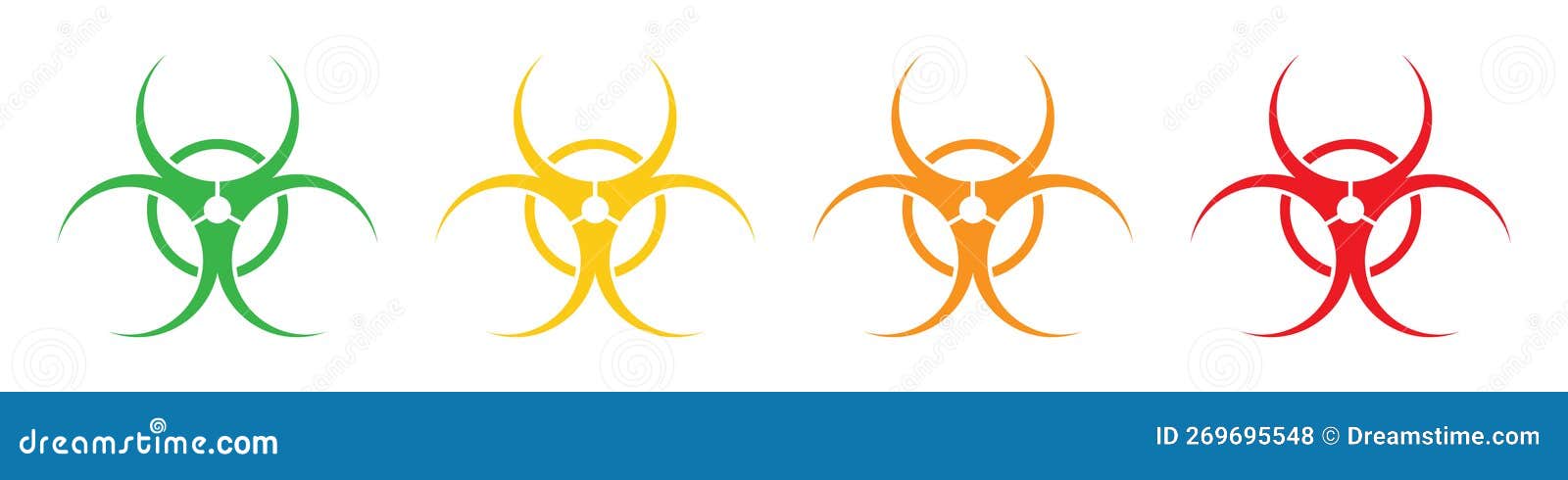 Biohazard Symbol with Biosafety Level Vector Illustration. Biohazard ...