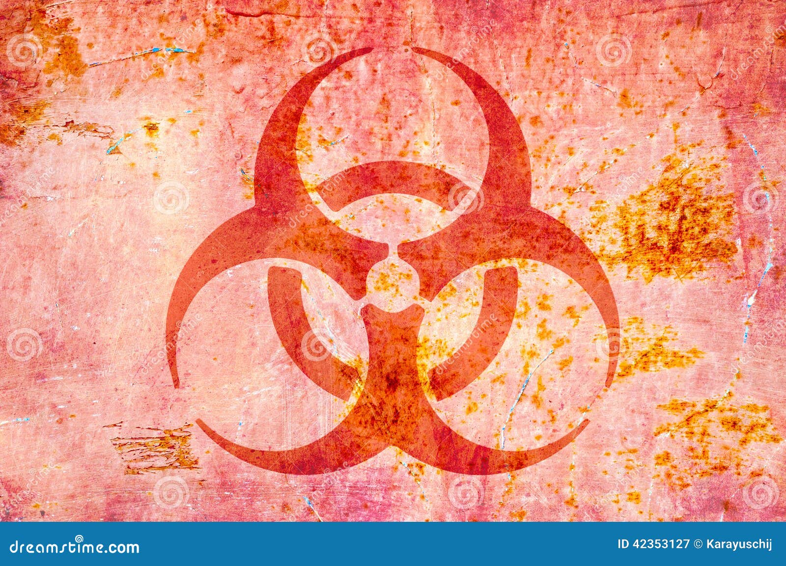 Biohazard Symbol. Biohazard Sign. Abstract Night Sky Background Stock ...