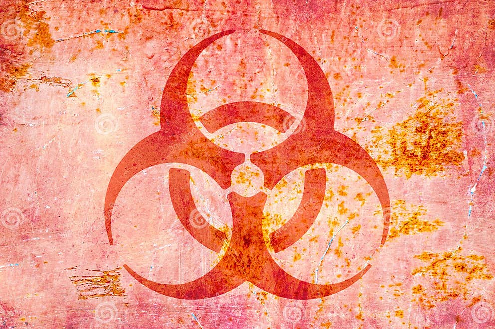Biohazard Symbol stock image. Image of rough, vintage - 42353127