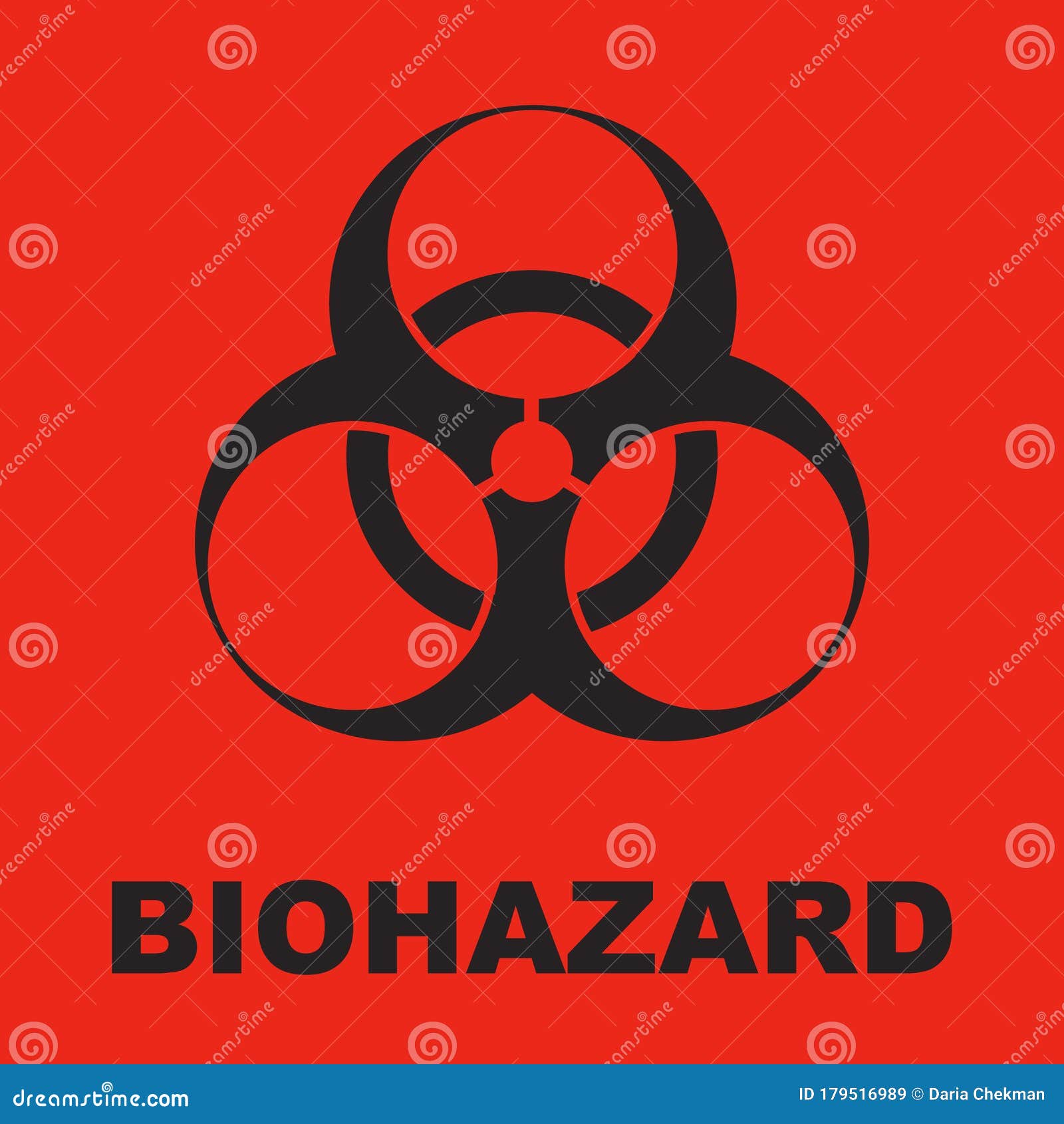 Red Biohazard Logo