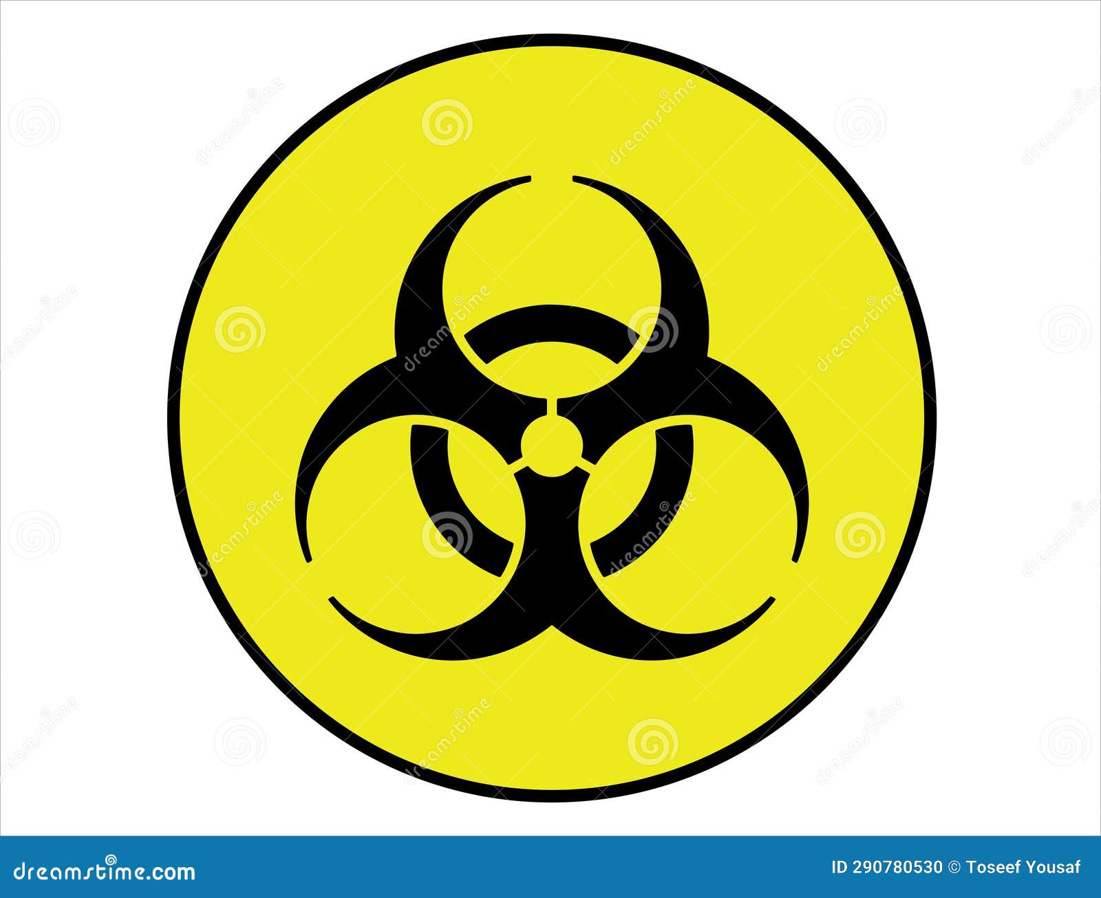 Biohazard Symbol Silhouette Vector Art White Background Stock Vector ...