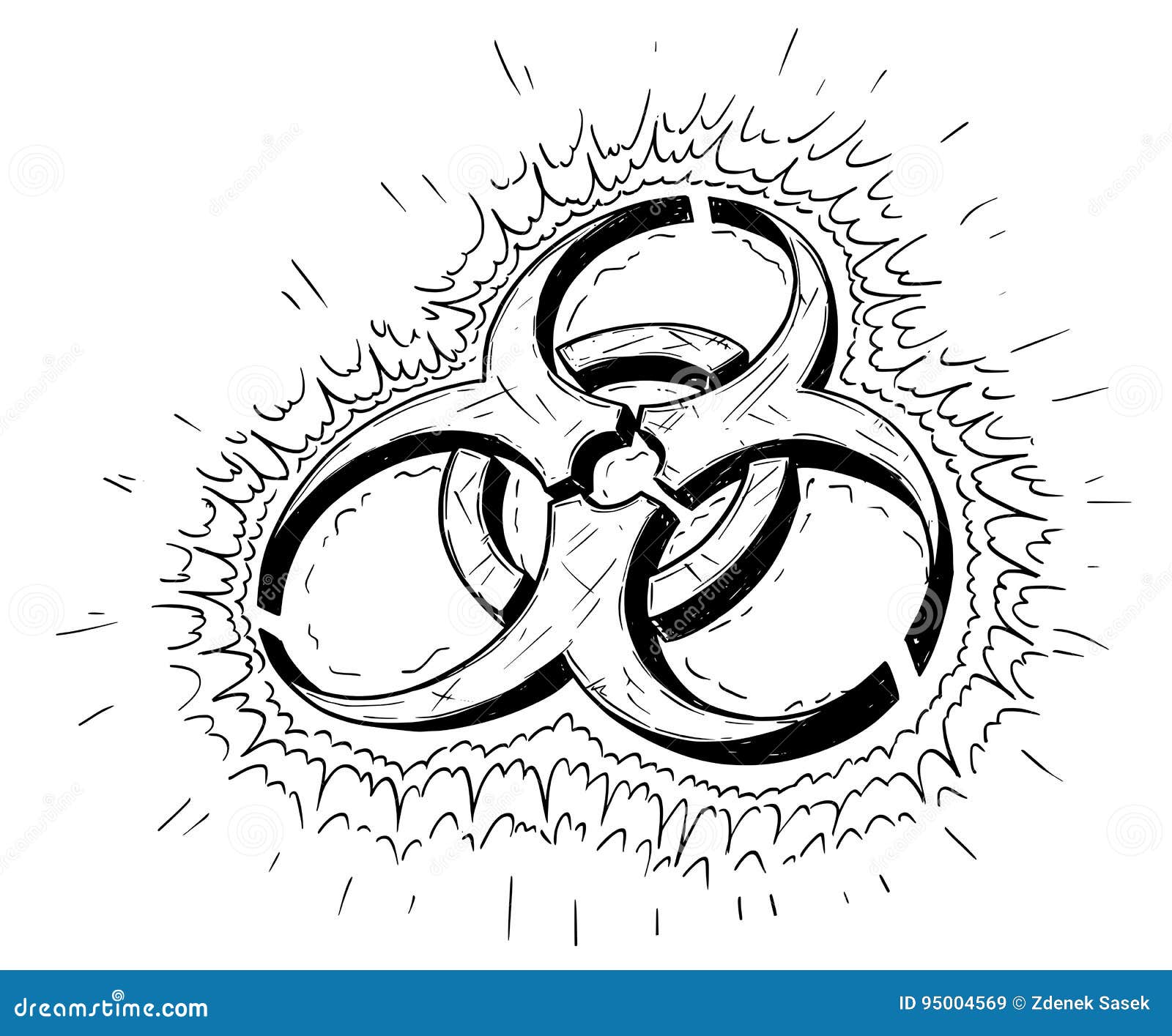 Biohazard Symbol Outline