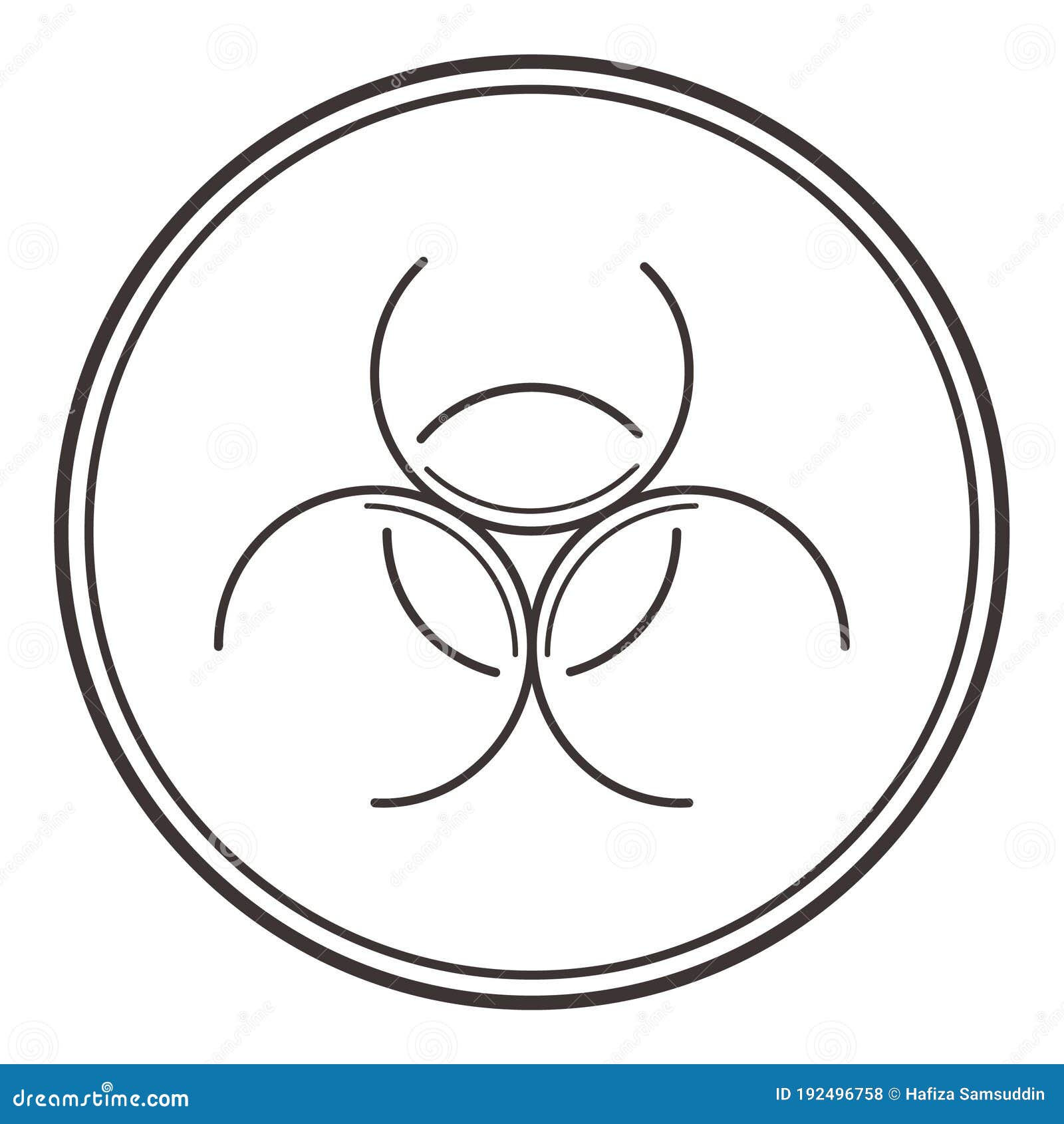 Biohazard Symbol. Vector Illustration Decorative Design Stock Vector ...
